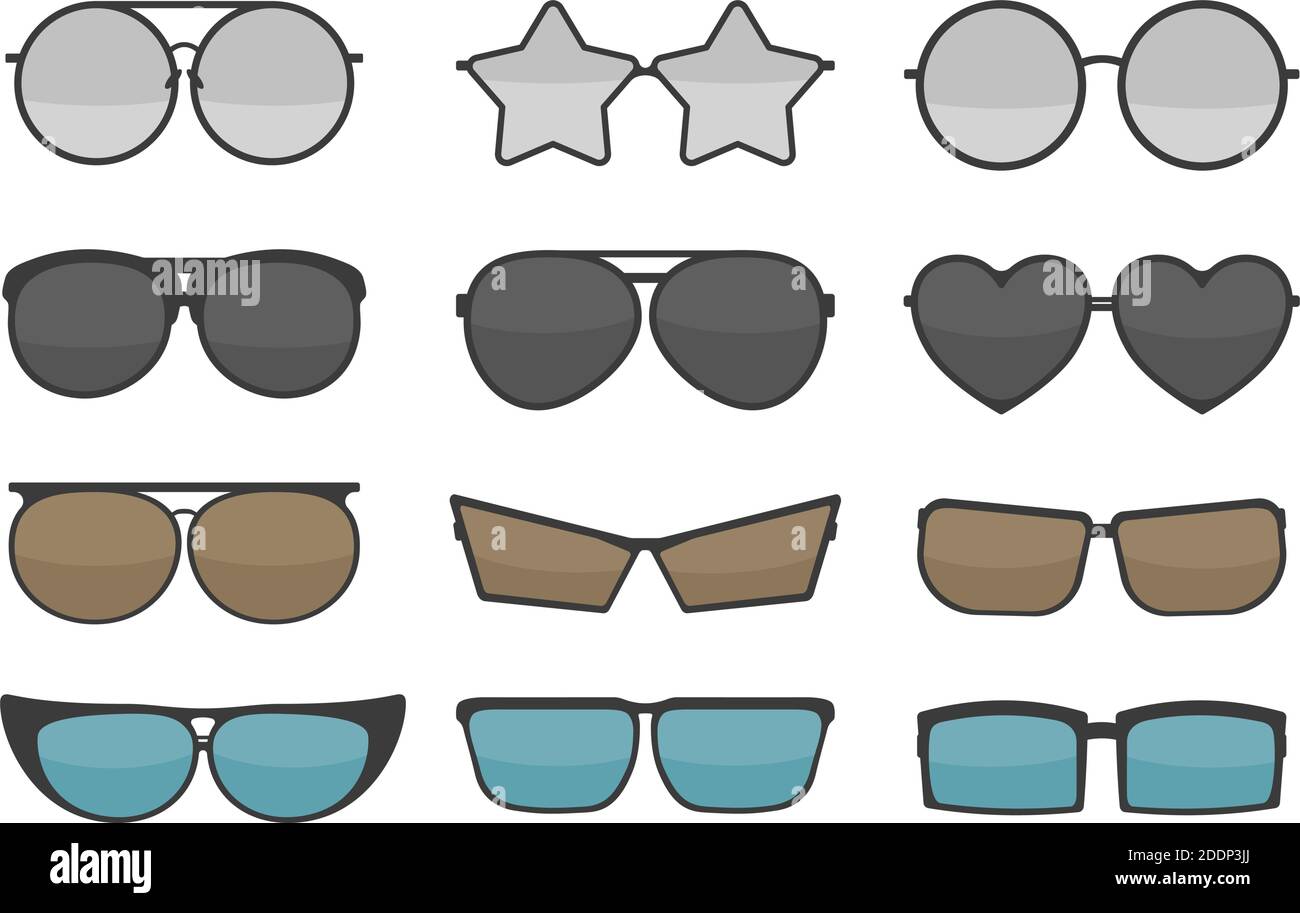 Heart eye glasses Stock Vector Images - Alamy