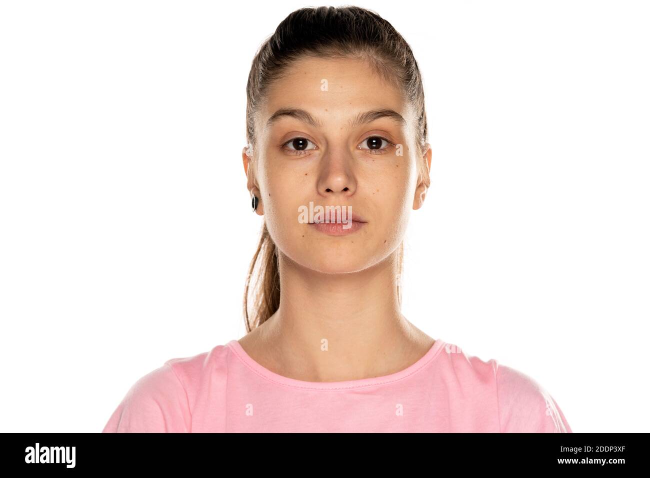 Woman with mole on face hi-res stock photography and images - Alamy