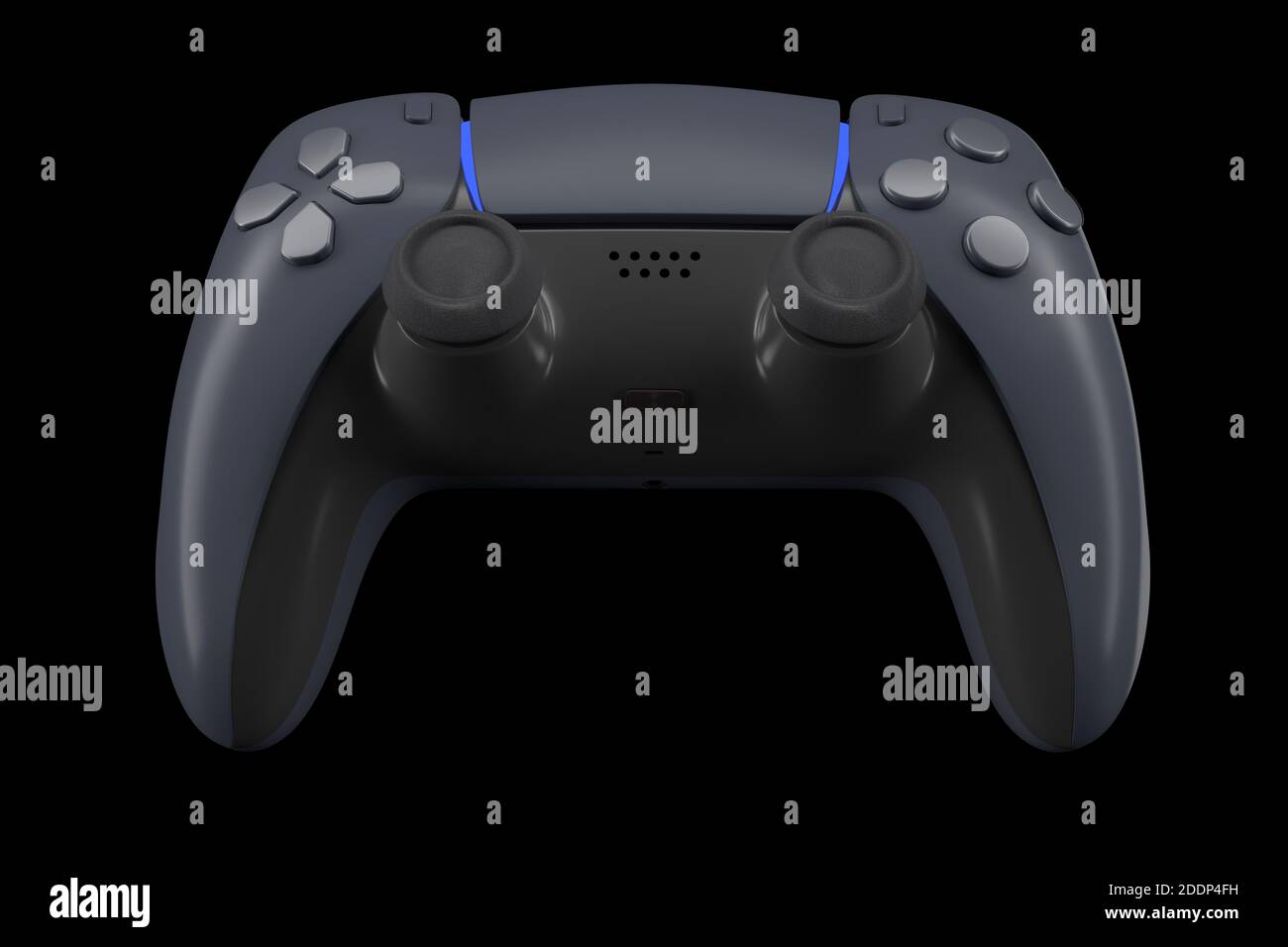 Realistic video game controller isolated on black with clipping path ...