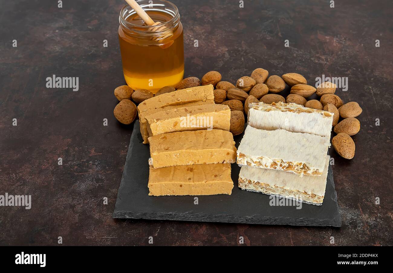 Traditional spanish turron hi-res stock photography and images - Alamy