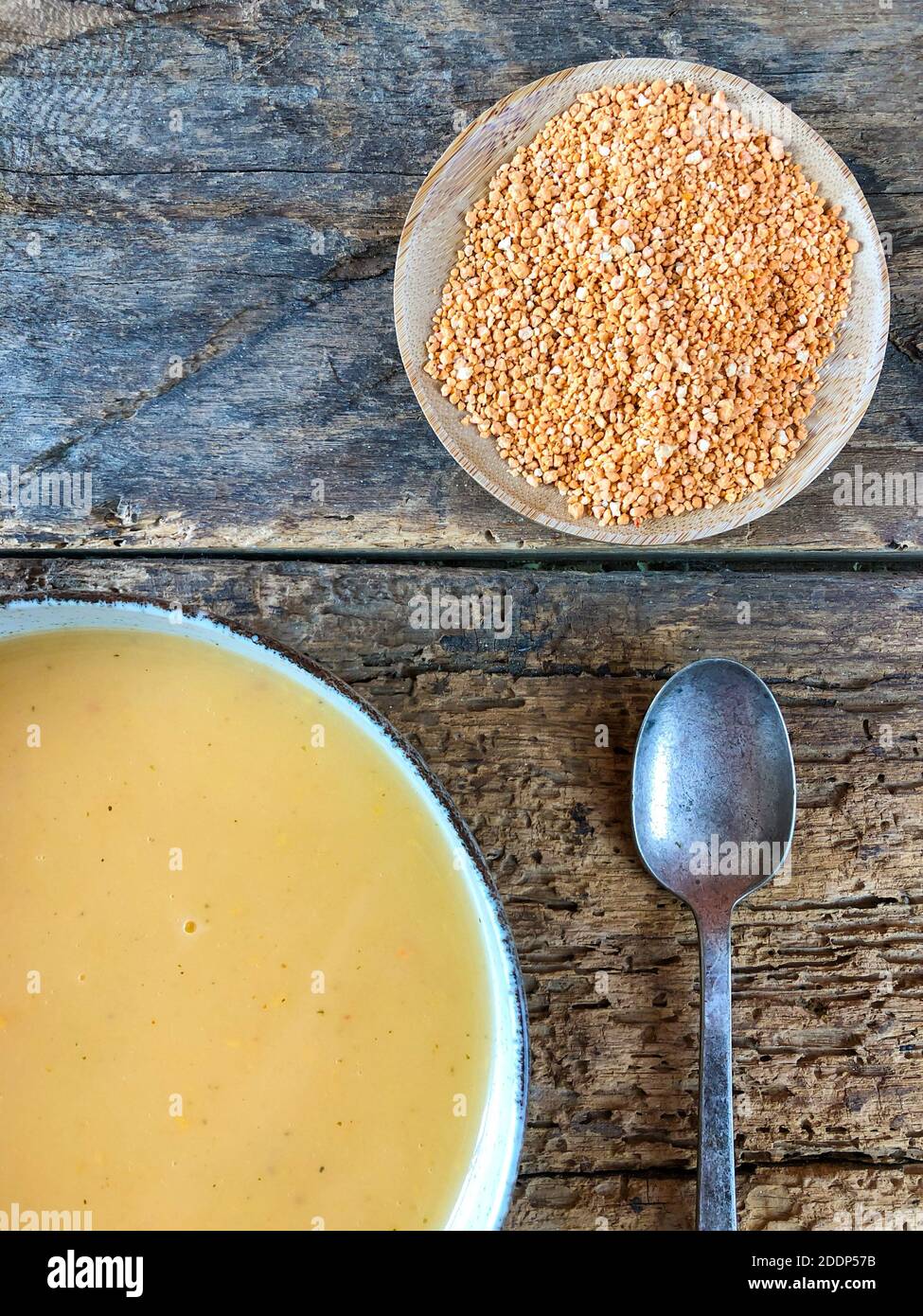 Tarhana soup is traditional Turkish cereal food consisting of flour ...
