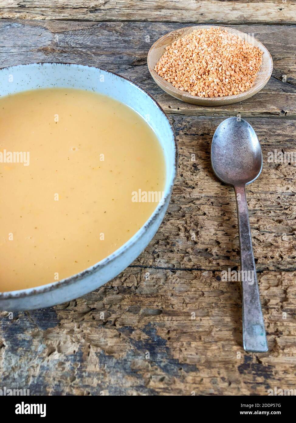 Tarhana soup is traditional Turkish cereal food consisting of flour ...