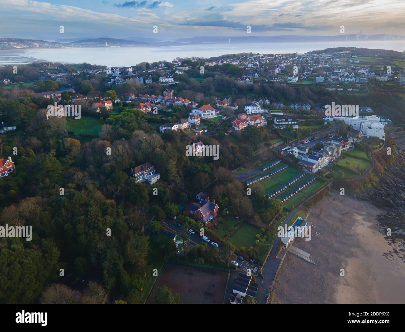 Langland bay wales aerial hi-res stock photography and images - Alamy