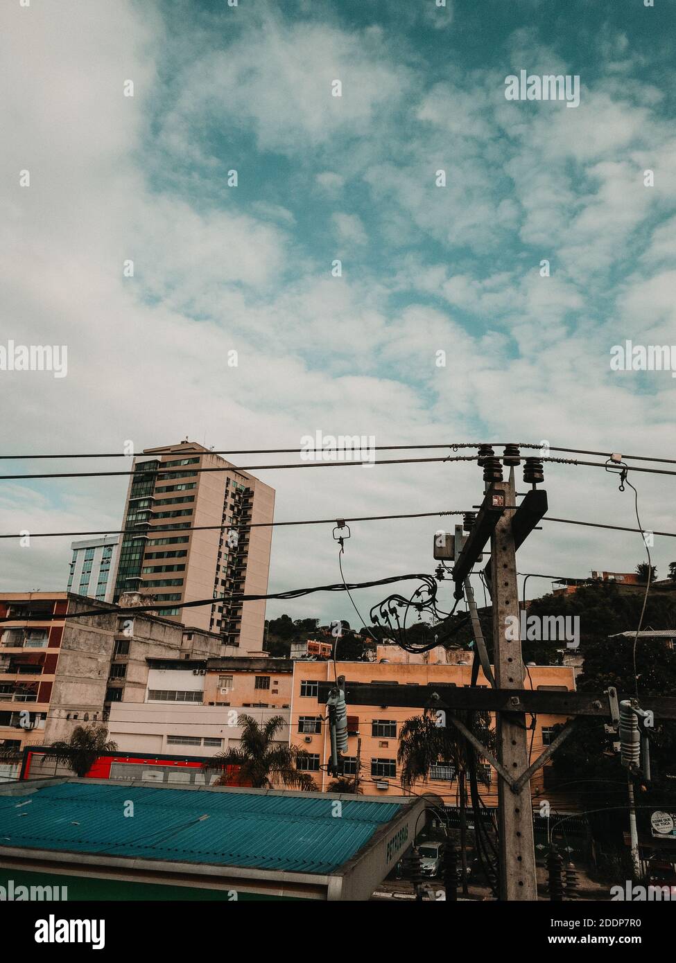 Electrical poles downtown hi-res stock photography and images - Alamy