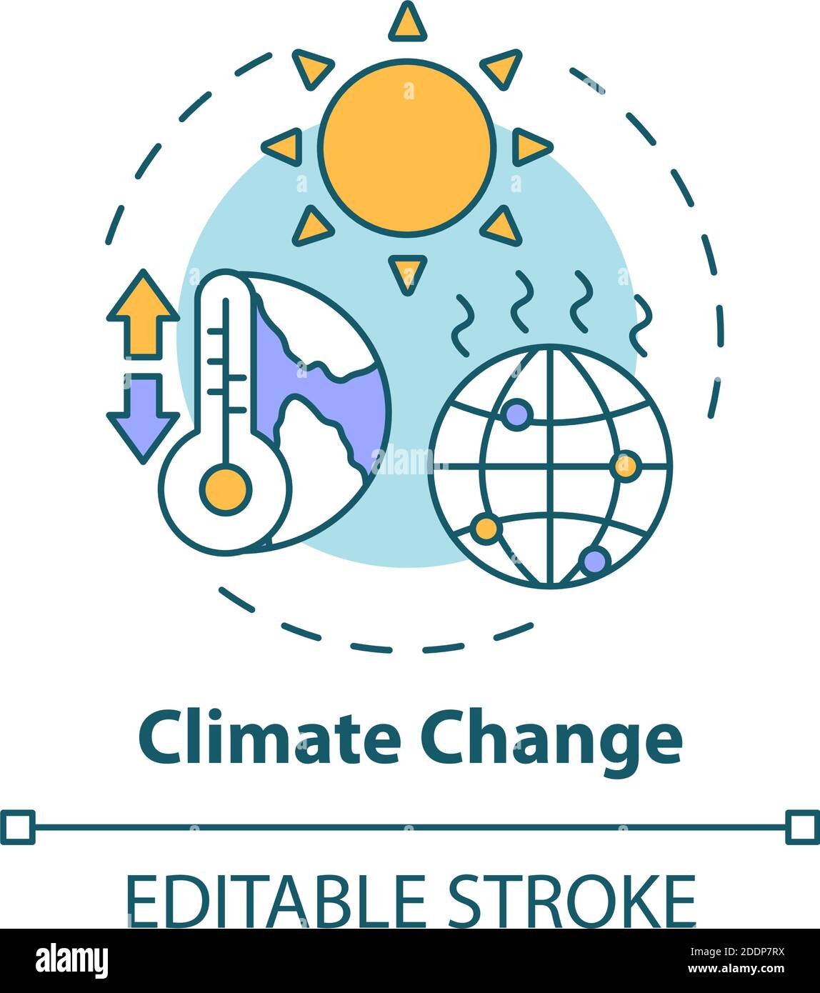 Climate change concept icon Stock Vector Image & Art - Alamy