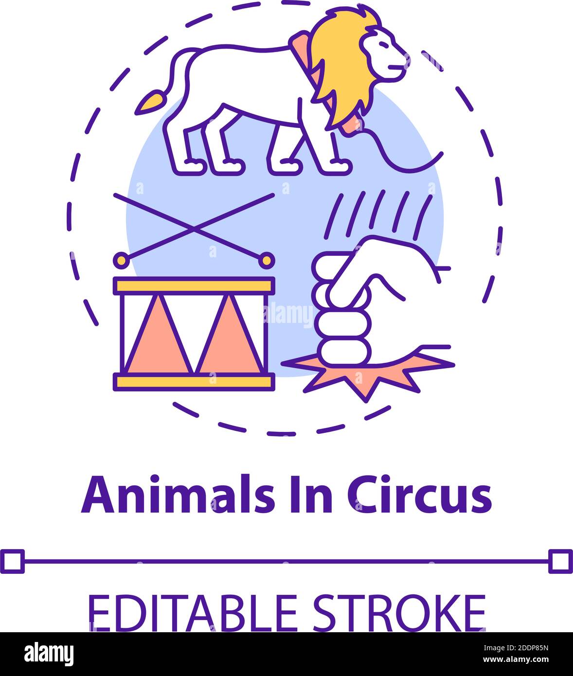 Animals in circuses concept icon Stock Vector Image & Art - Alamy