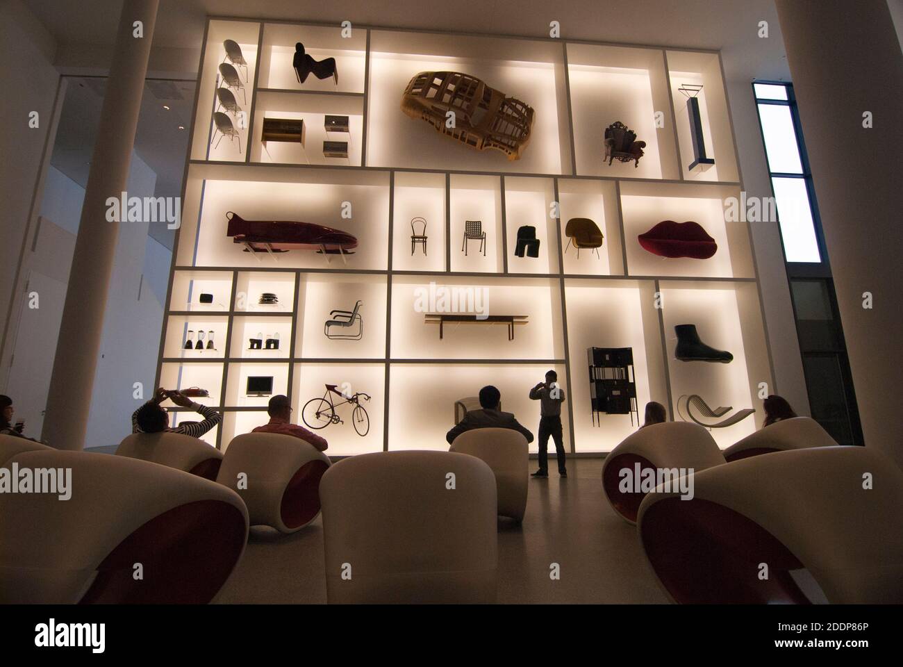 Modern art in Pinakothek der Moderne, Munich Stock Photo - Alamy
