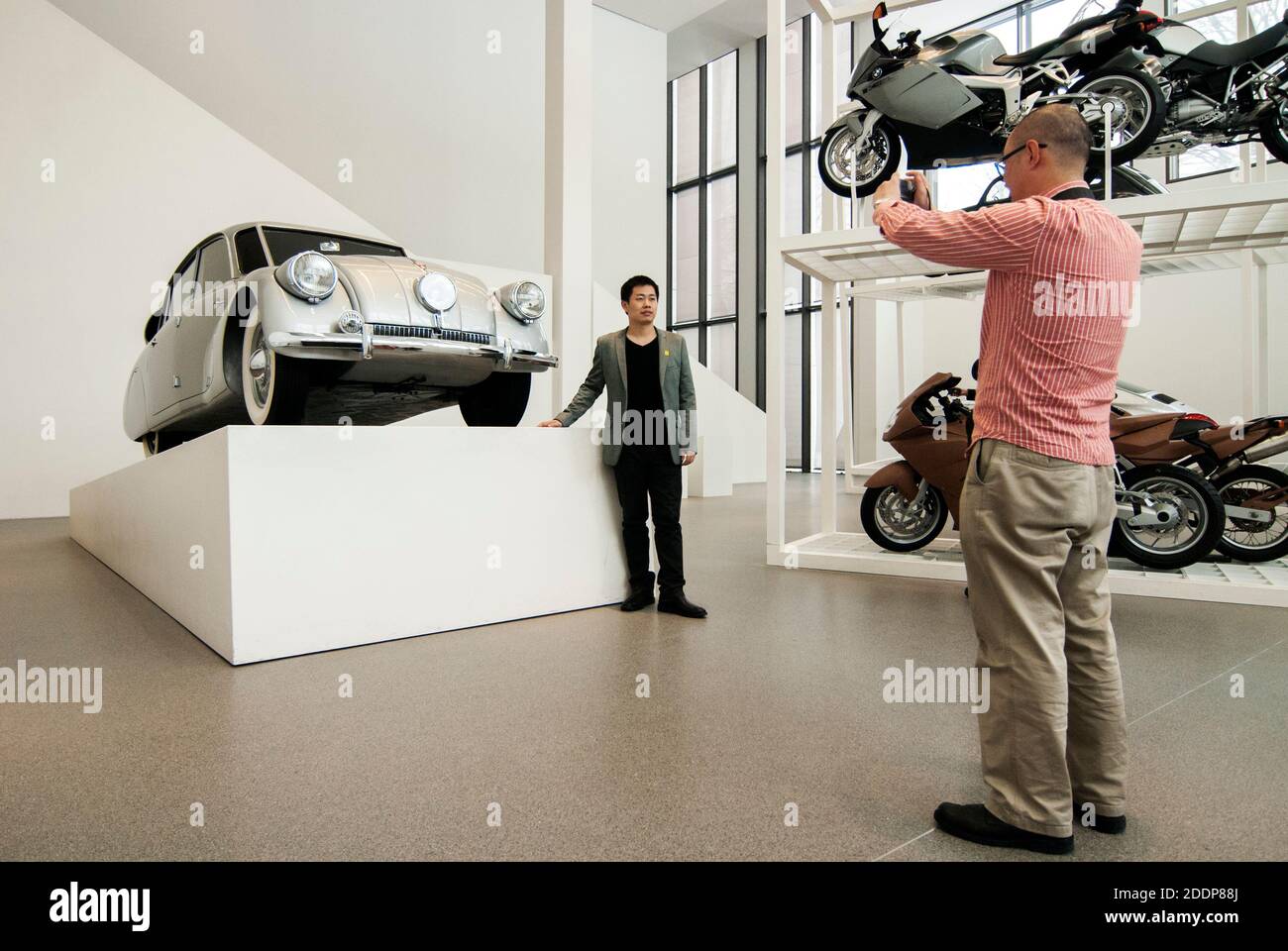 Modern art in Pinakothek der Moderne, Munich Stock Photo - Alamy