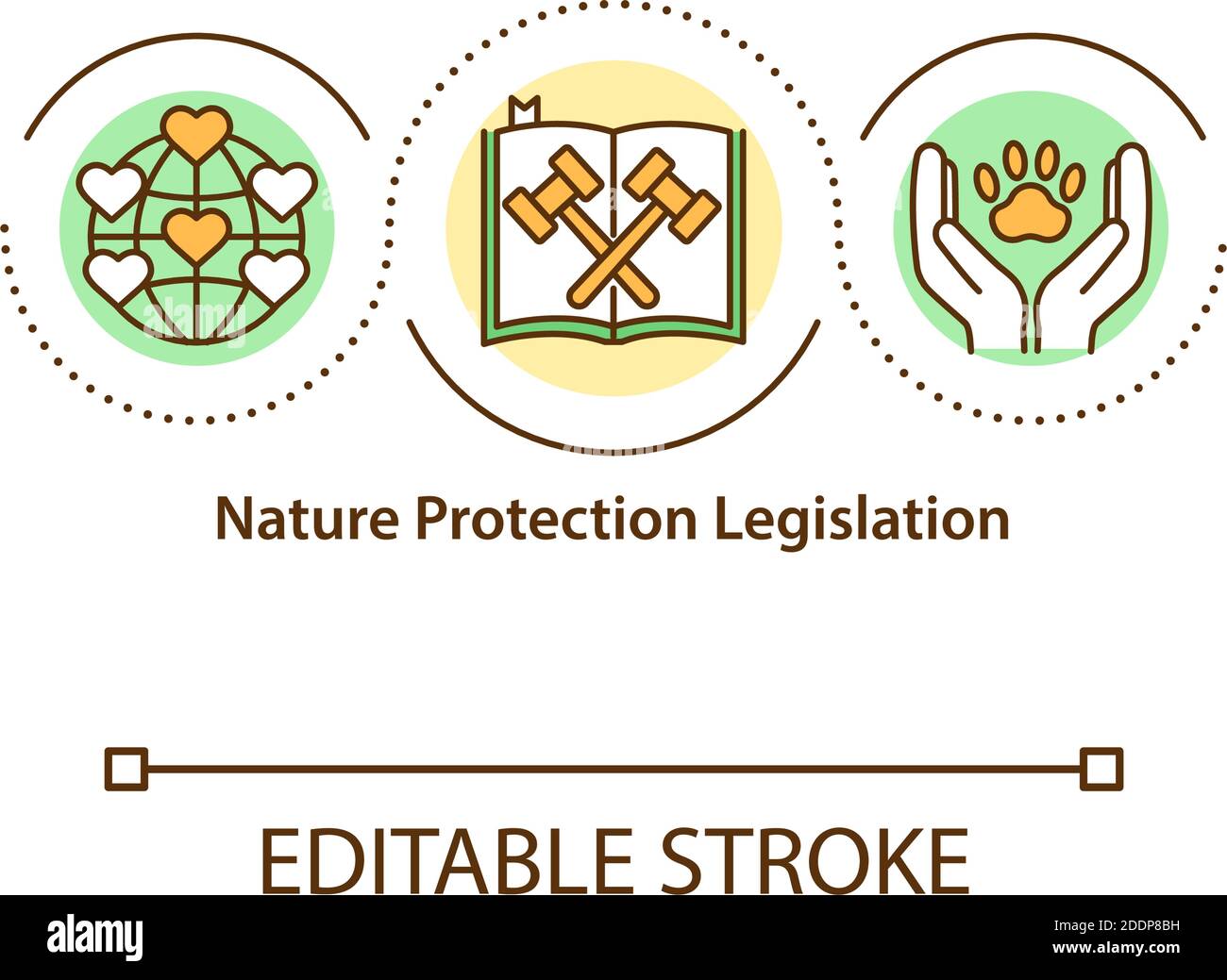 Nature protection legislation concept icon Stock Vector Image & Art - Alamy