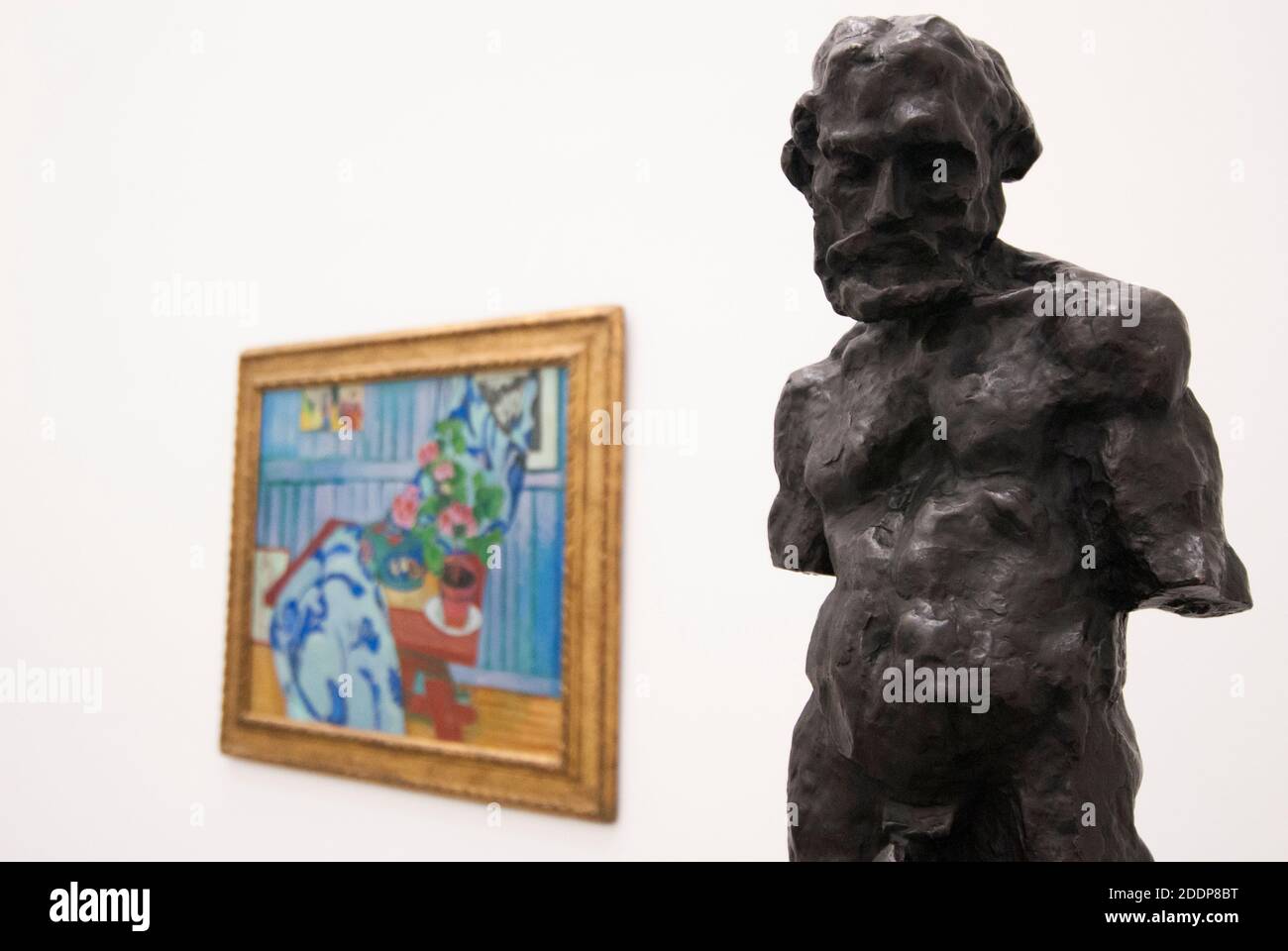 Modern art in Pinakothek der Moderne, Munich Stock Photo - Alamy