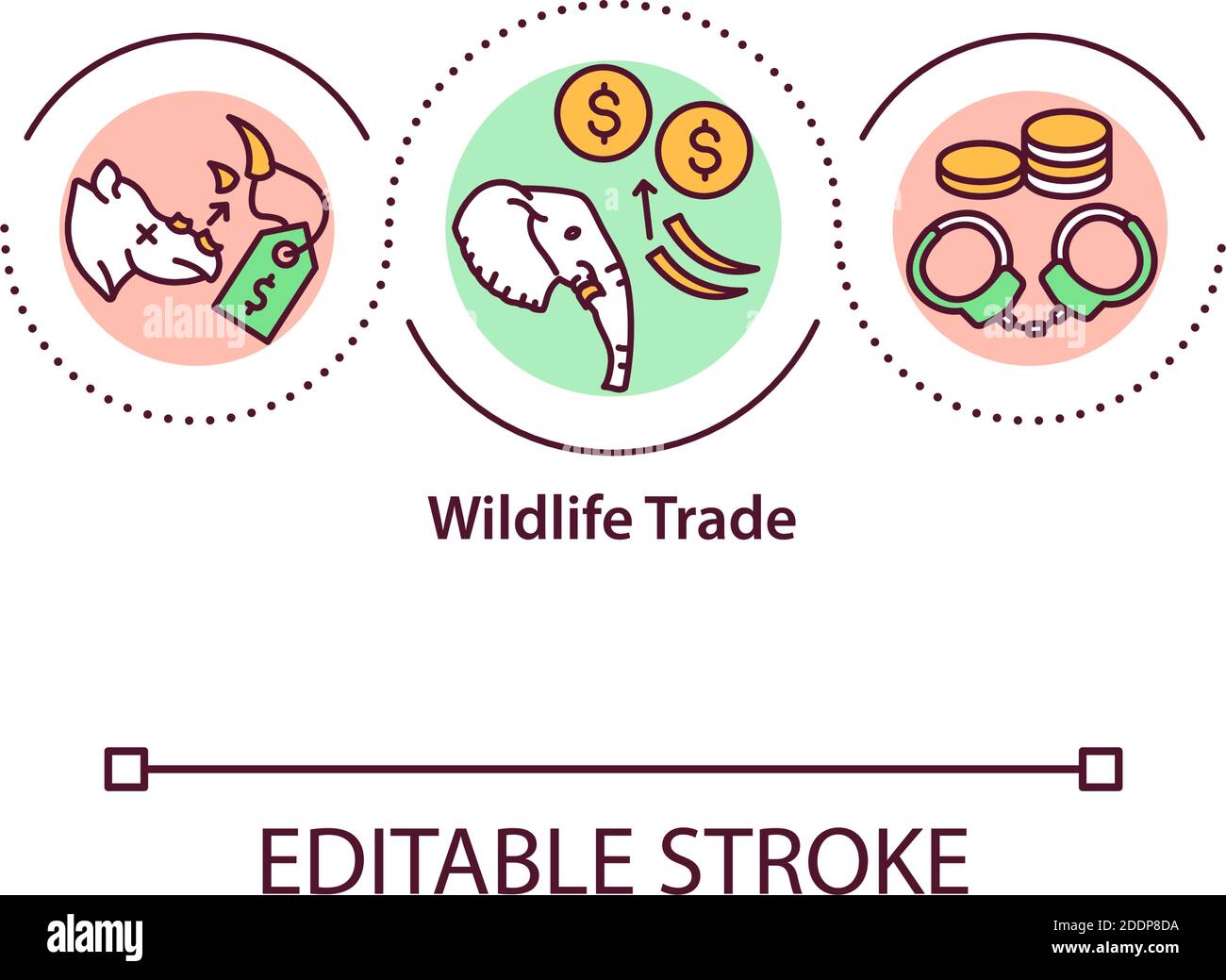 Wildlife trade concept icon Stock Vector Image & Art - Alamy