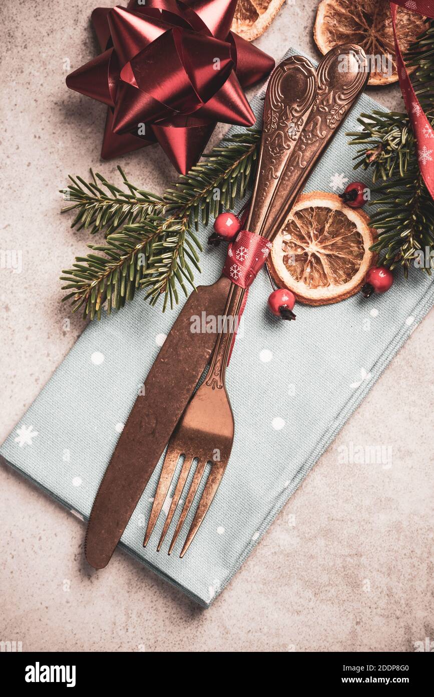 Festive Christmas Background. New Year Restaurant Food Menu Design ...