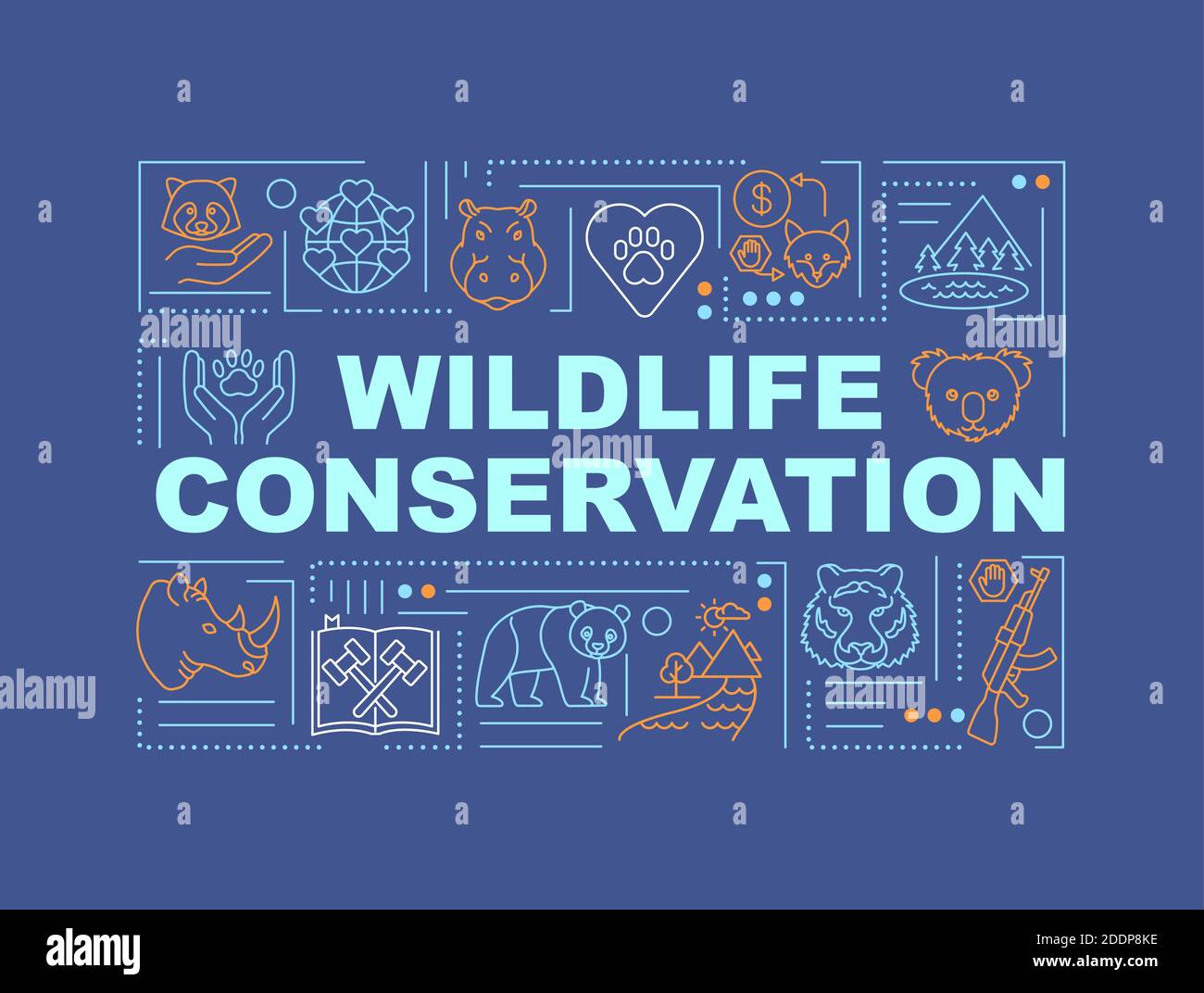 Wildlife conservation word concepts banner Stock Vector Image & Art - Alamy