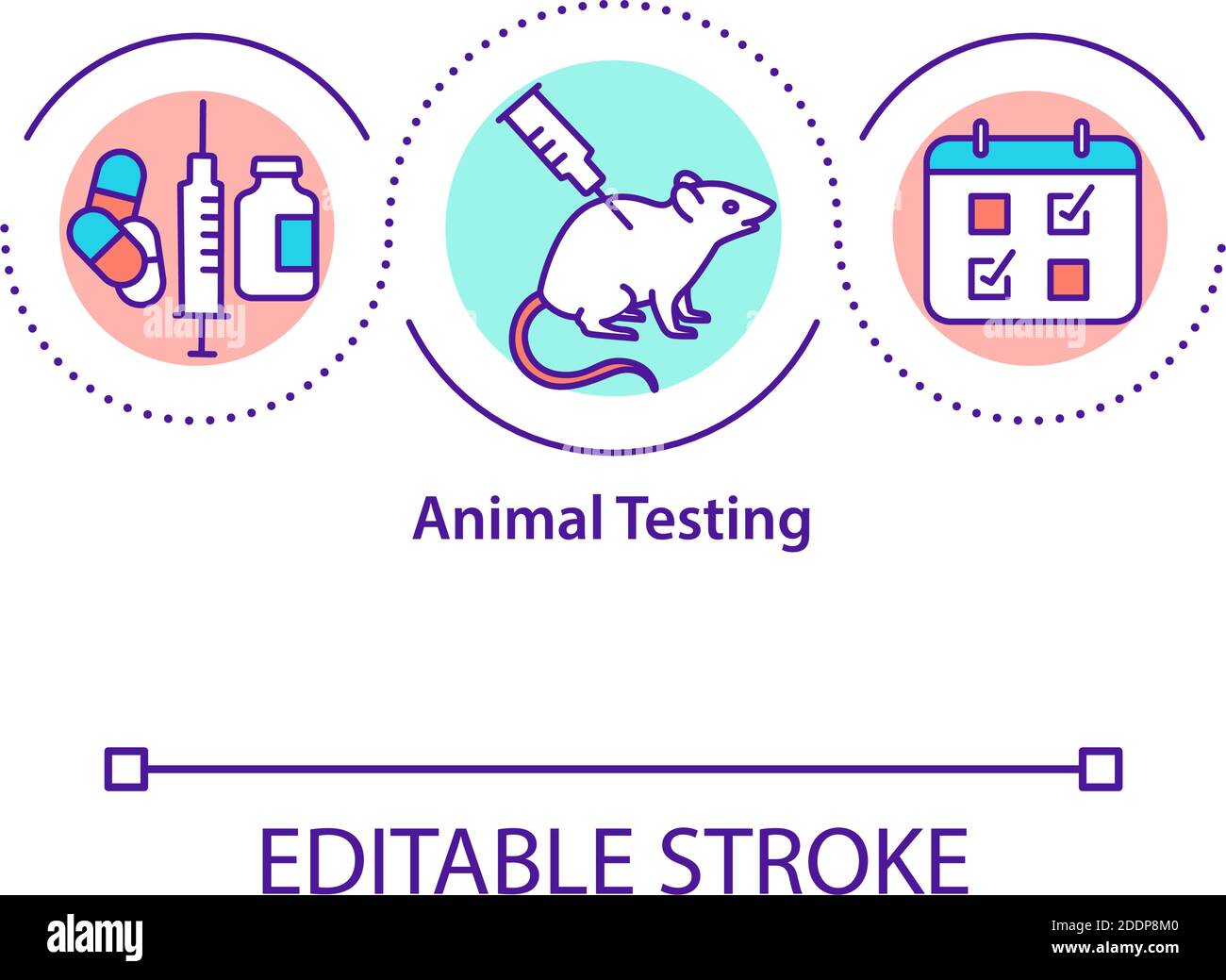 Animal testing concept icon Stock Vector Image & Art - Alamy