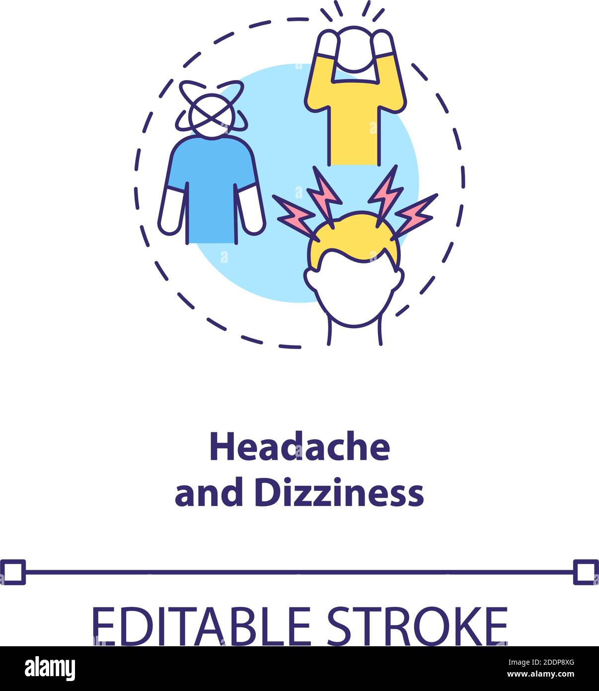 Exhausted dizziness Stock Vector Images - Alamy