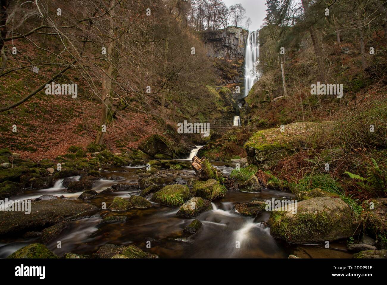 Pistyll rhaeadr waterfall powys hi-res stock photography and images - Alamy