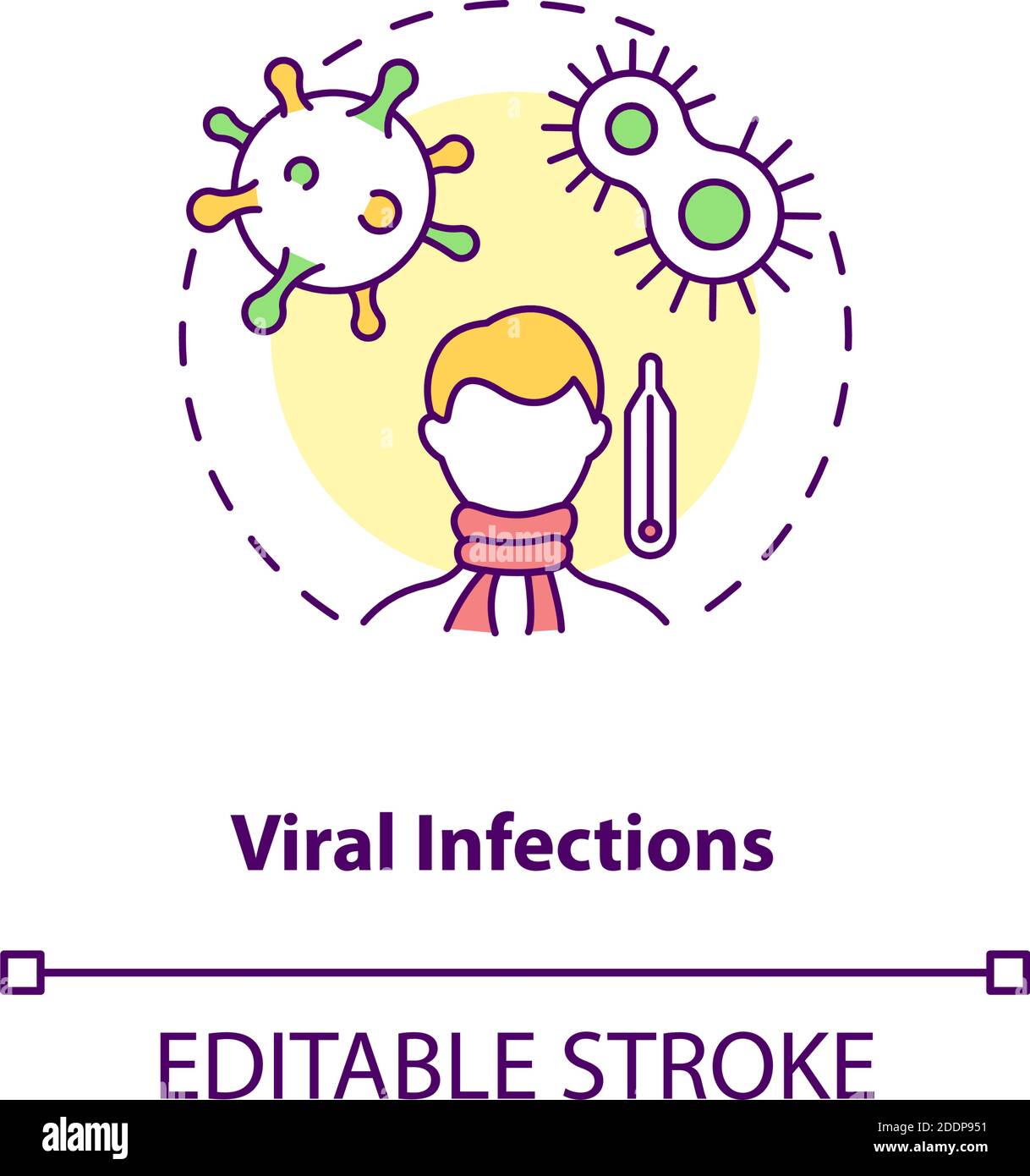 Viral infections concept icon Stock Vector Image & Art - Alamy