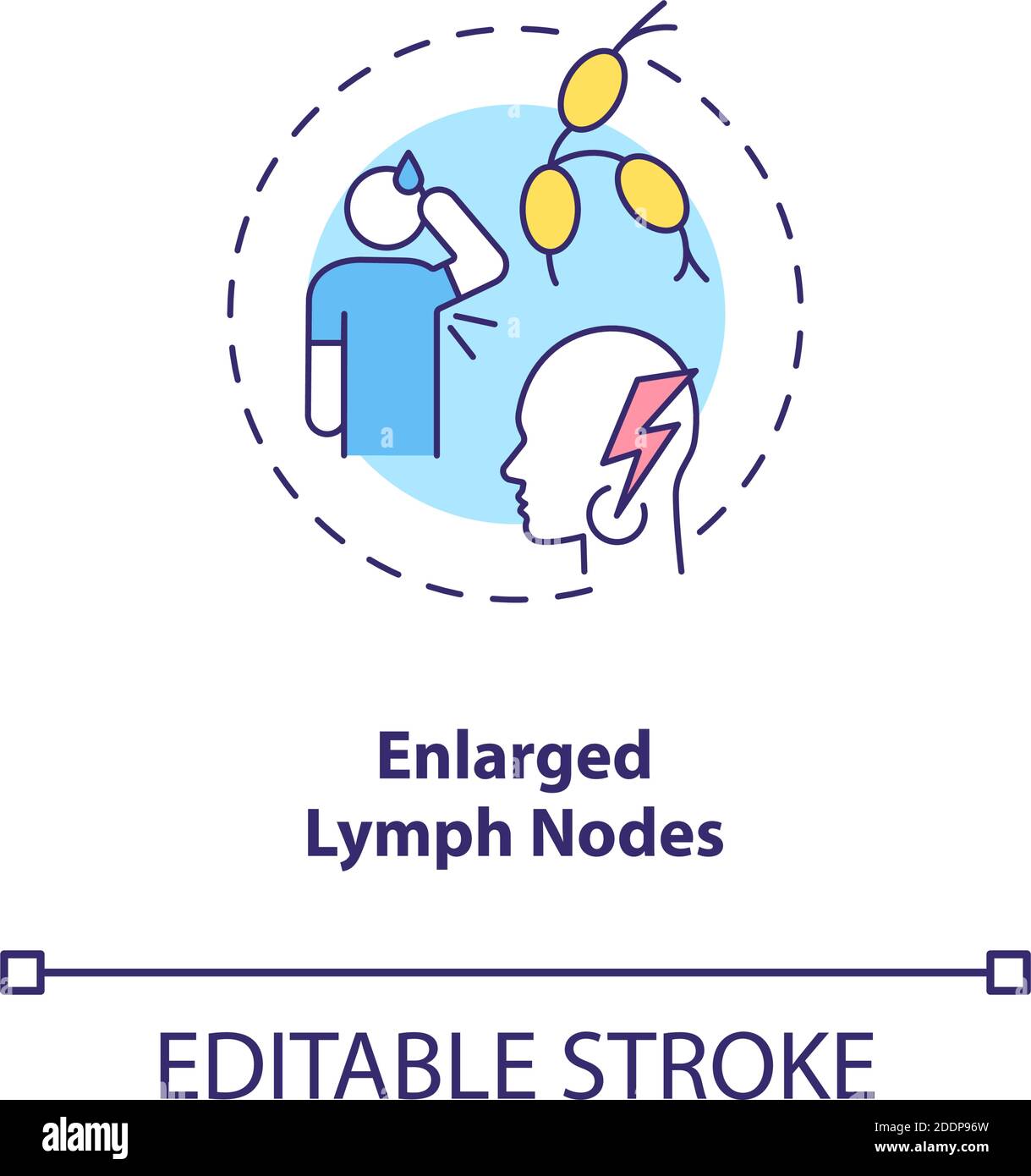 Enlarged lymph nodes hi-res stock photography and images - Alamy