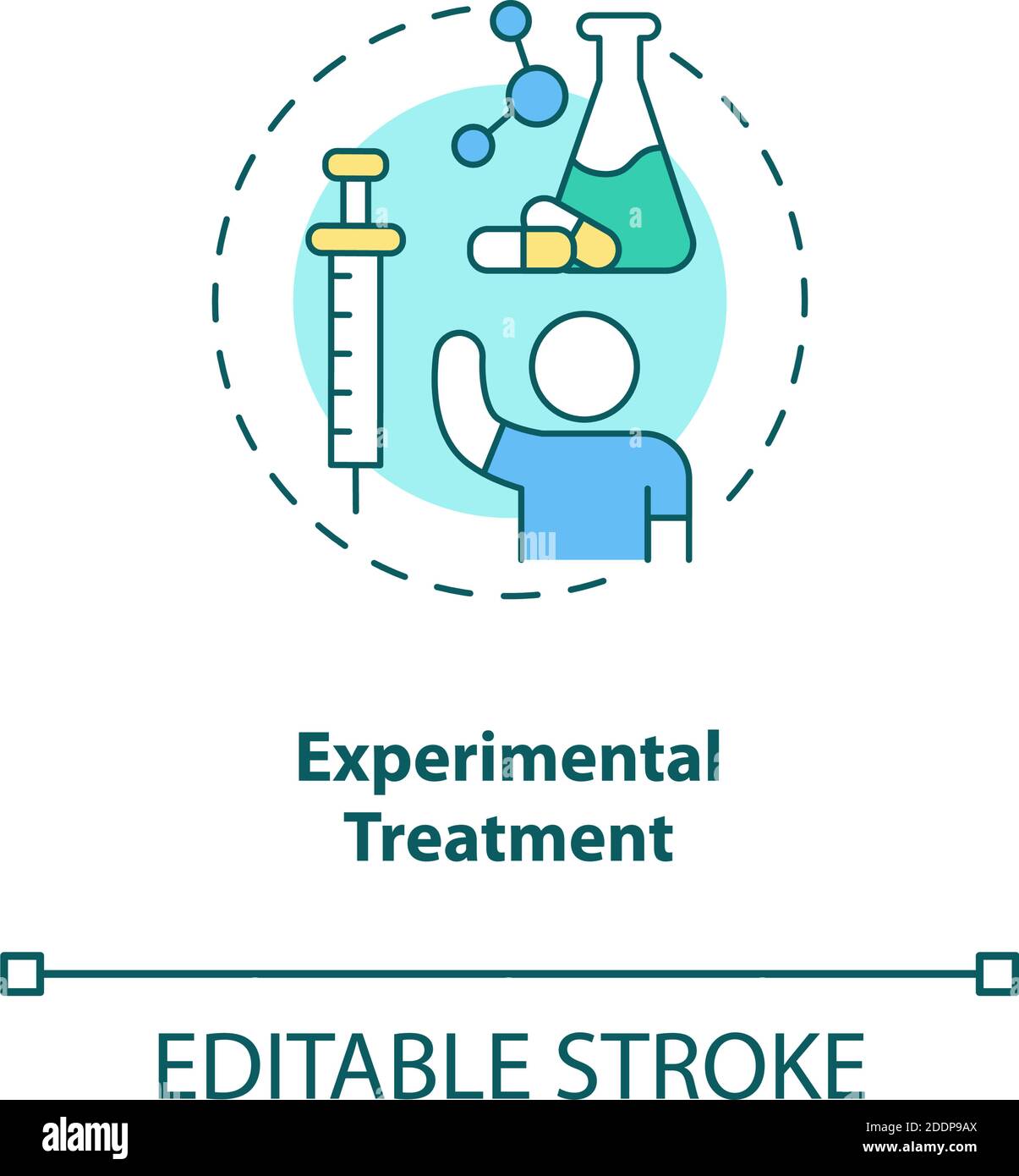 Experimental treatment concept icon Stock Vector Image & Art - Alamy