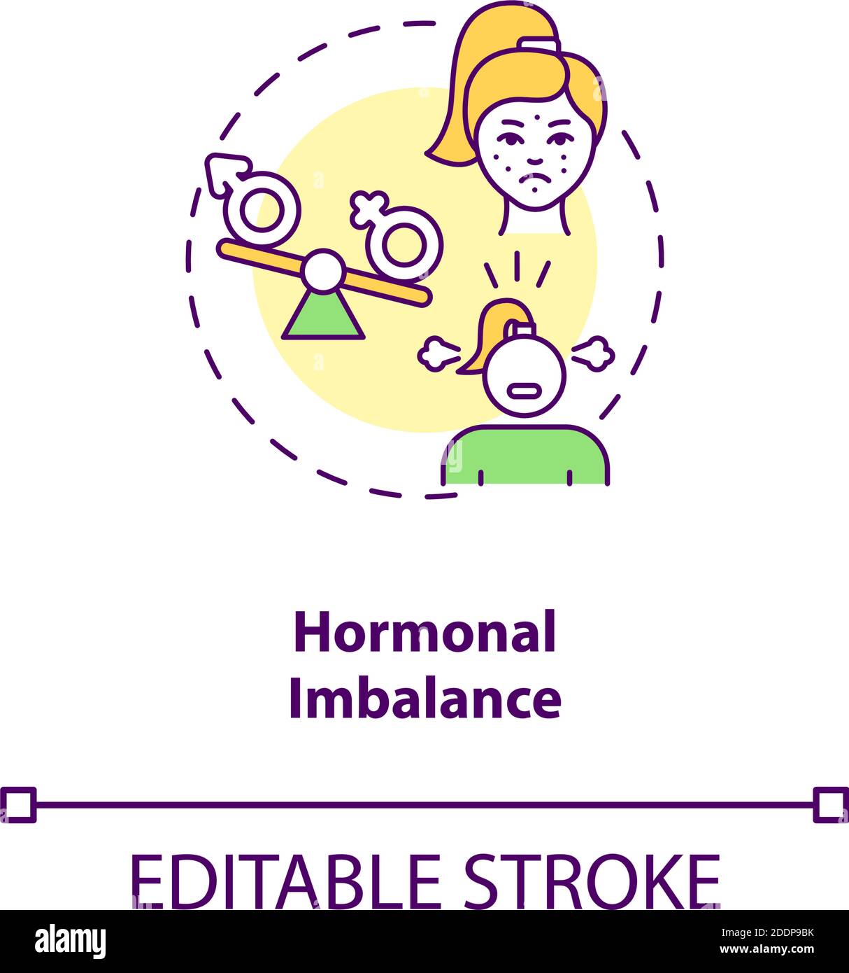 Hormone imbalance Stock Vector Images - Alamy
