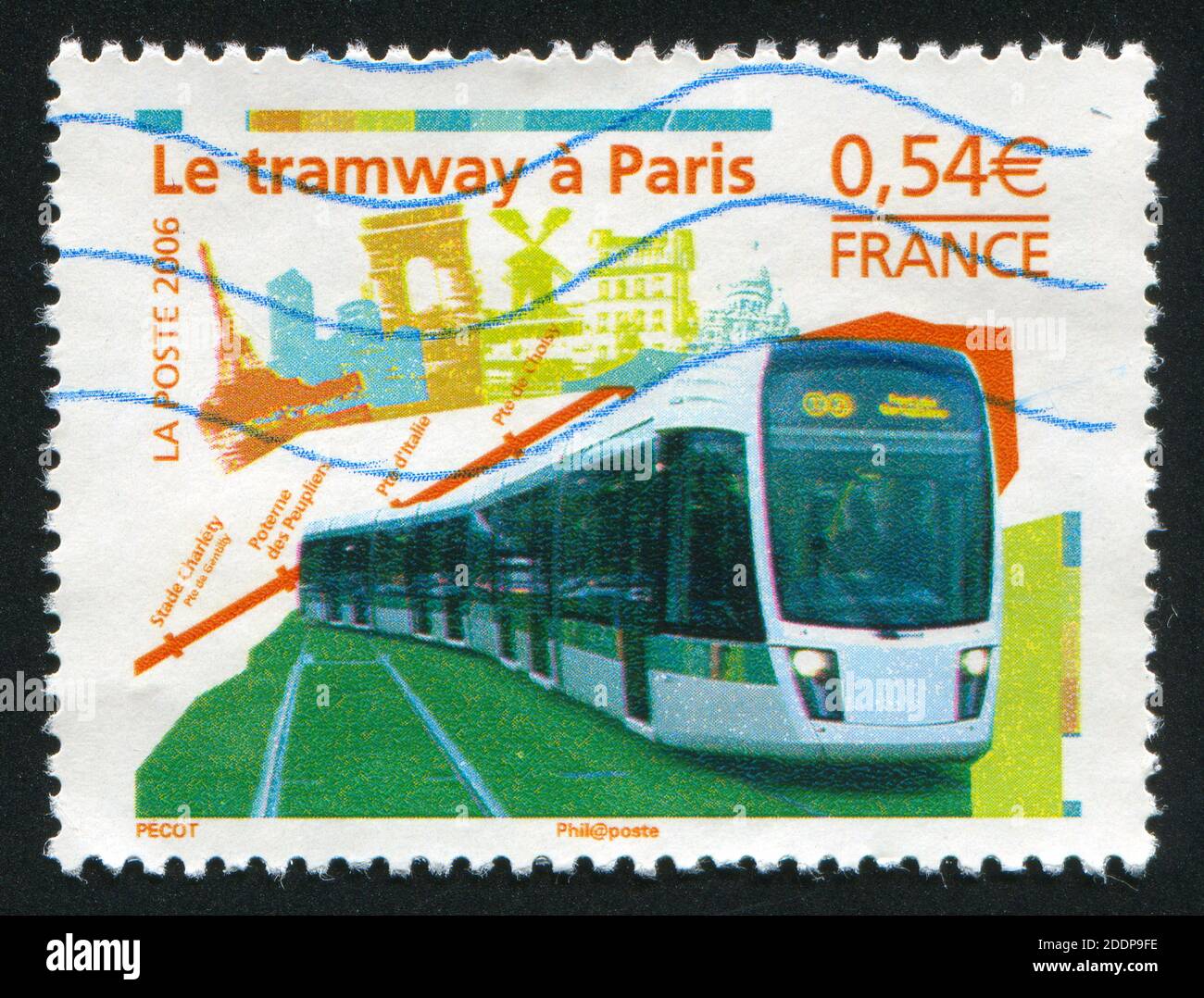 FRANCE - CIRCA 2006: stamp printed by France, shows Opening of new ...