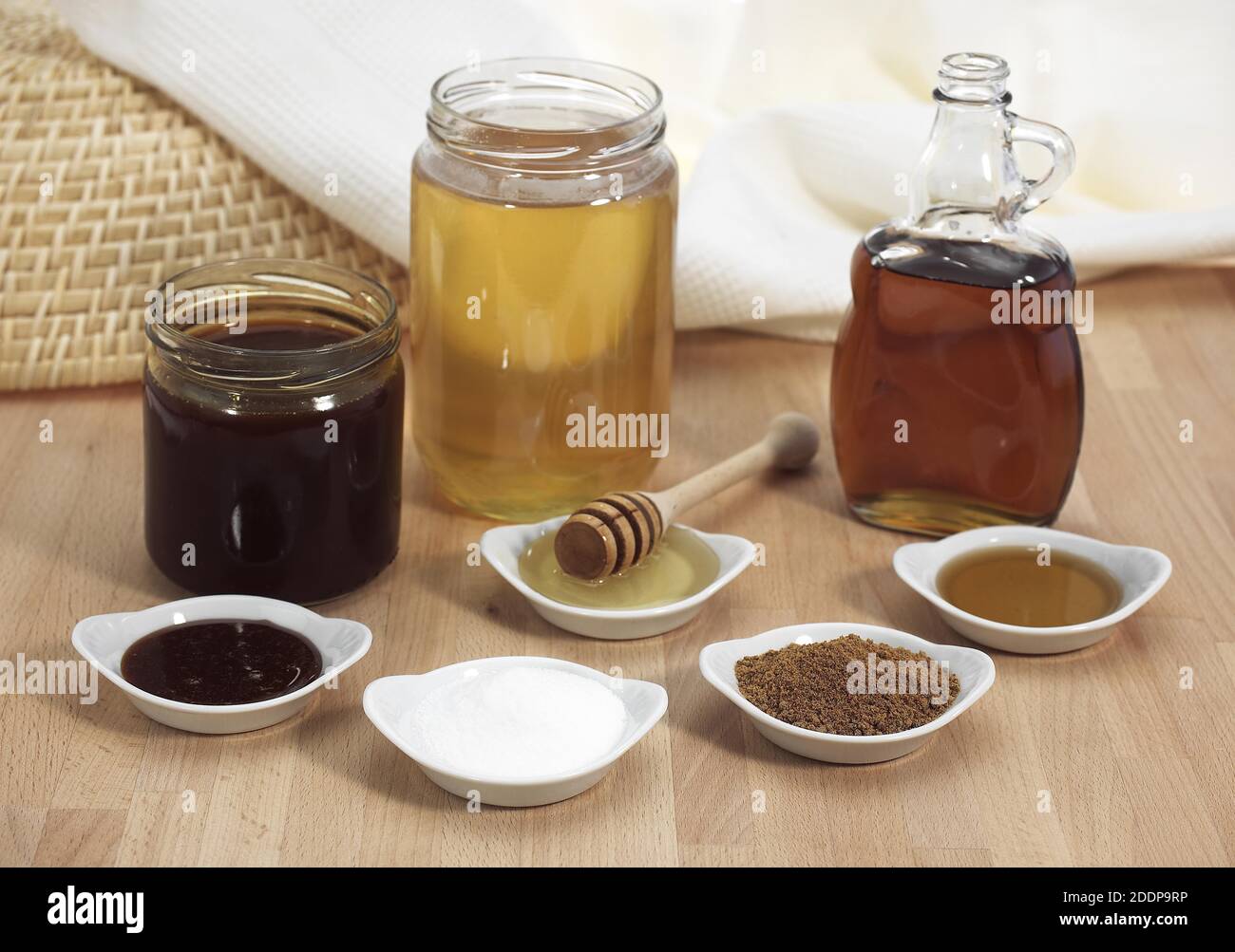 Granulated Sugar, Brown Sugar, Maple Syrup, Treacle and Honey Stock ...