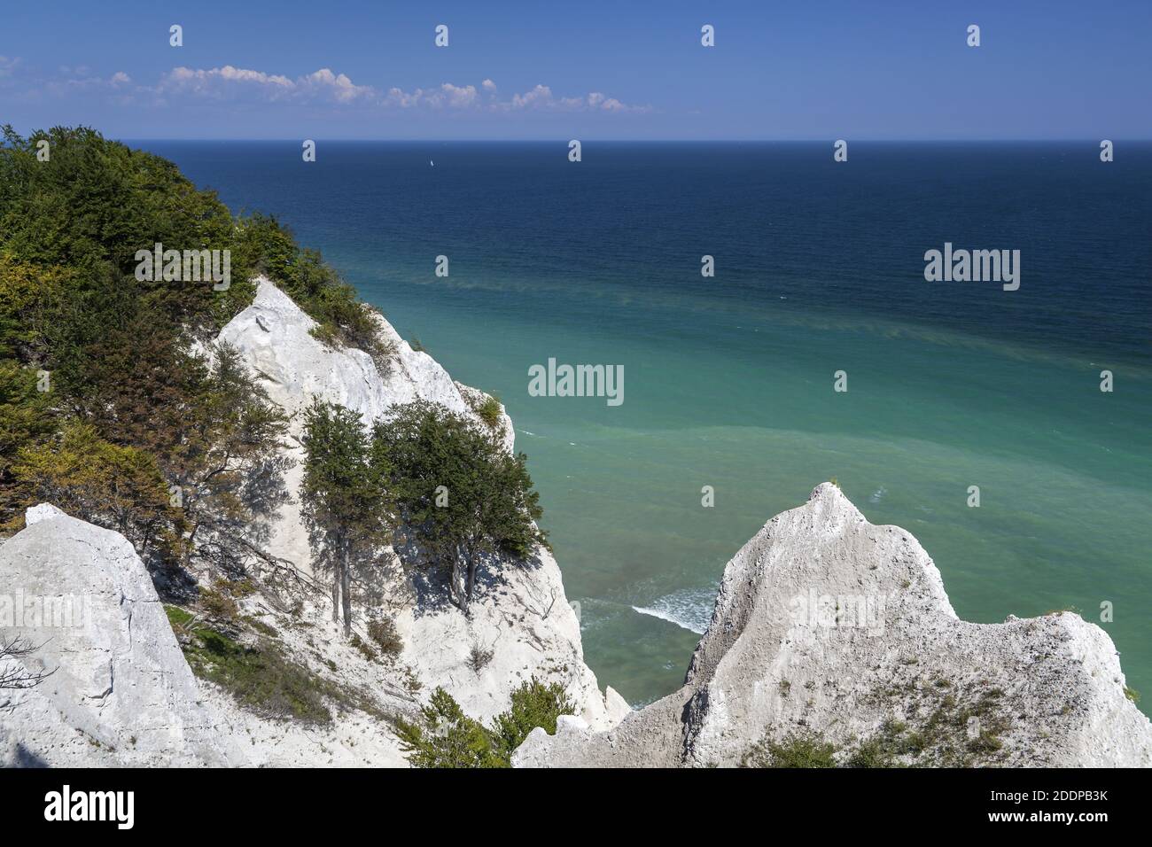 geography / travel, Denmark, Zealand, isle Mon, chalk cliff near Cliffs ...