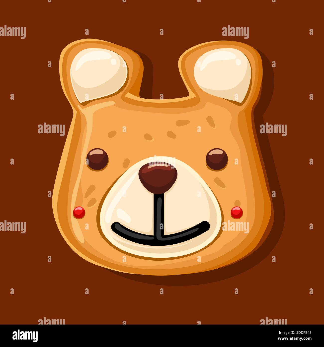 Snowflake gingerbread cookies in Stock Vector Images - Alamy