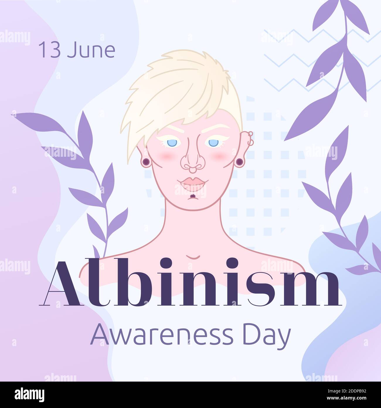 Albinism people Stock Vector Images - Alamy