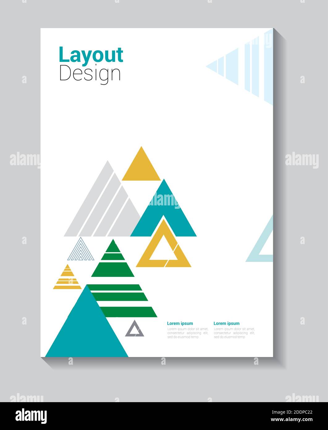 Flyer, Brochure Design Templates set. Geometric Triangular Abstract ...