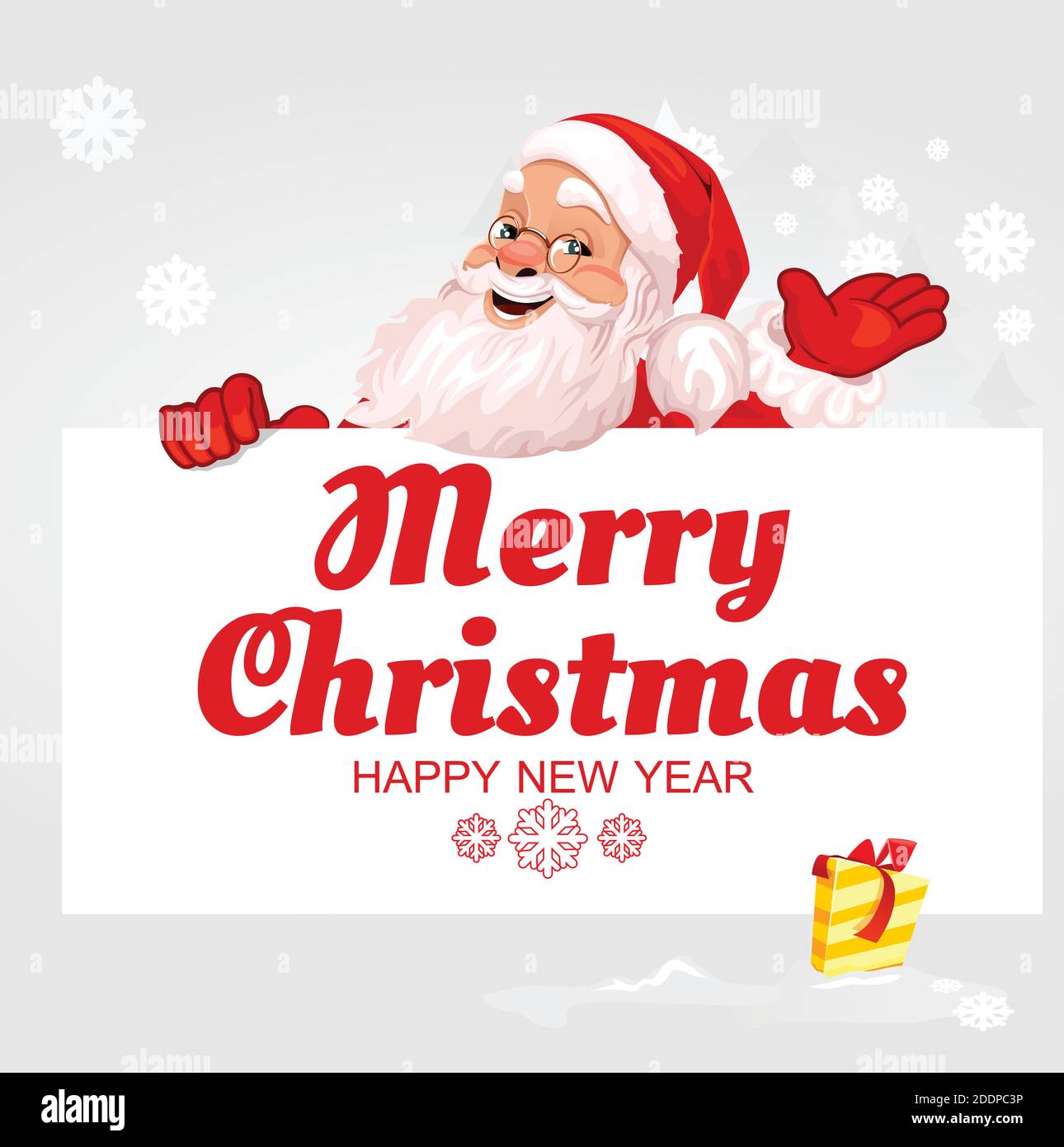 Santa billboard advertising Stock Vector Images - Alamy