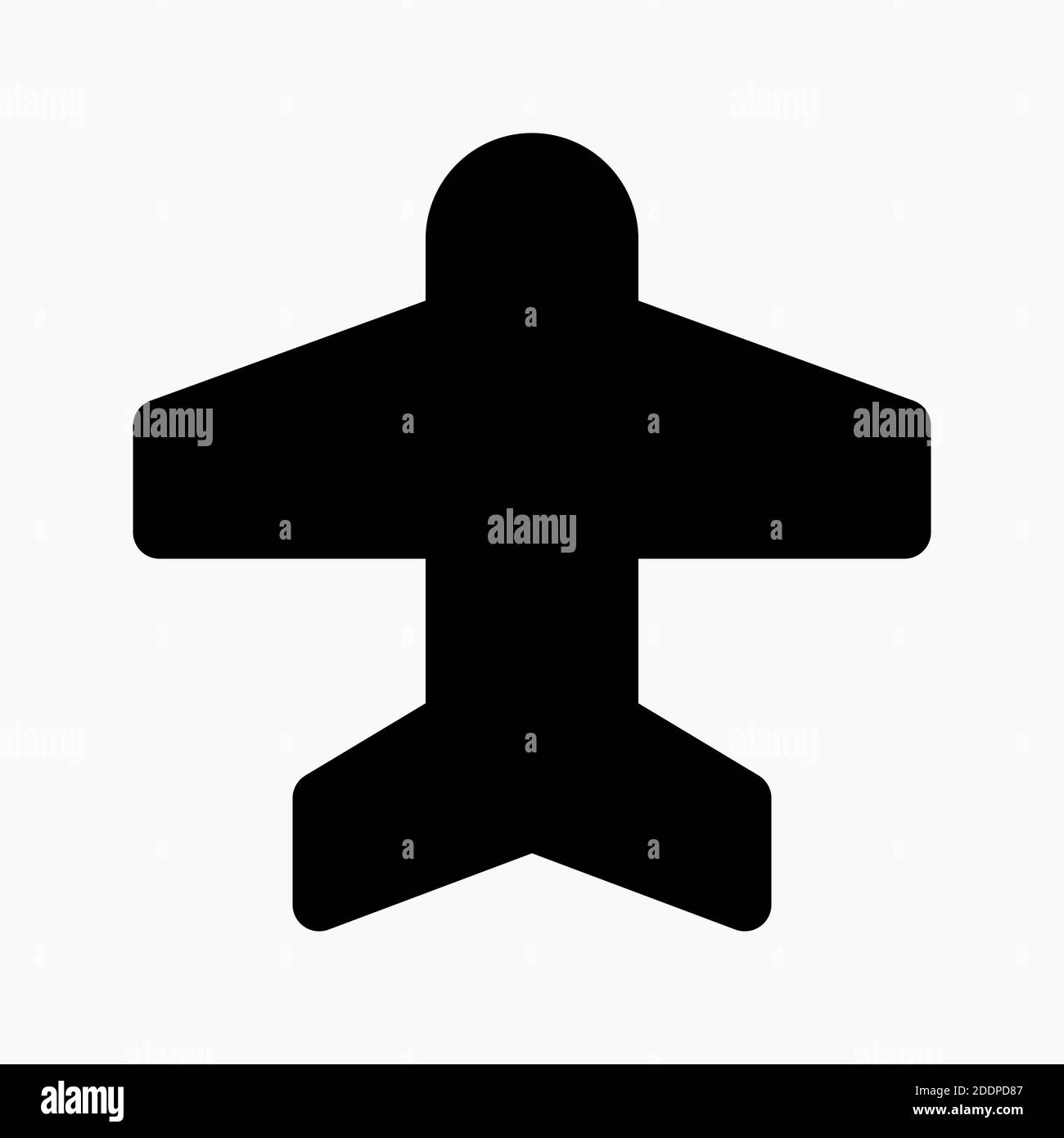 airplane icon vector. flight mode sign for smartphone button interface ...