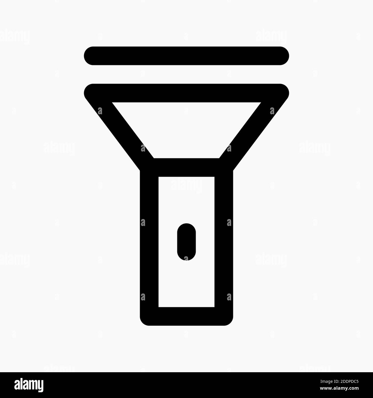 flashlight icon vector. torch symbol suitable for smartphone theme ...