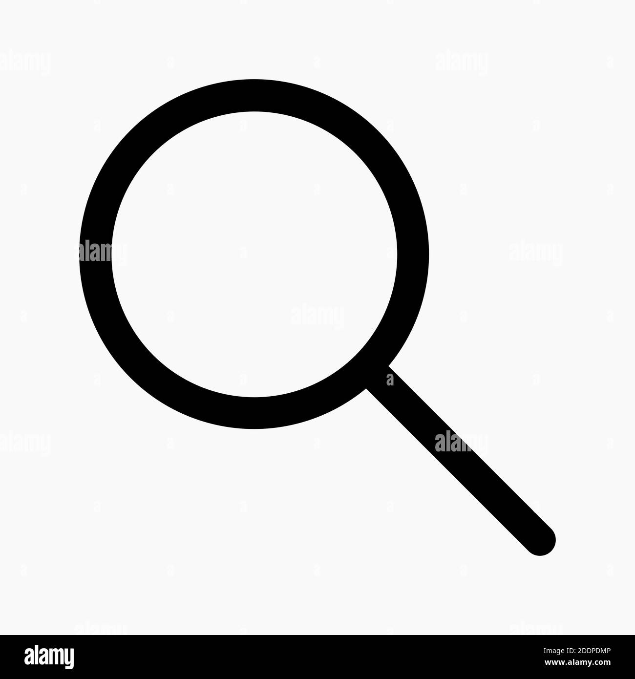 magnifying glass icon for search, find and browse button interface ...