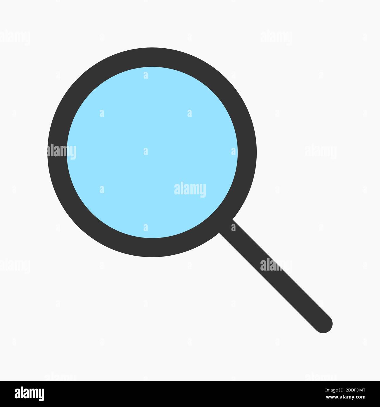 magnifying glass icon for search, find and browse button interface ...