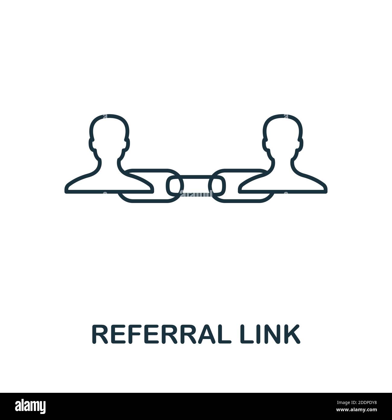 Referral Link icon. Simple line element from affiliate marketing ...