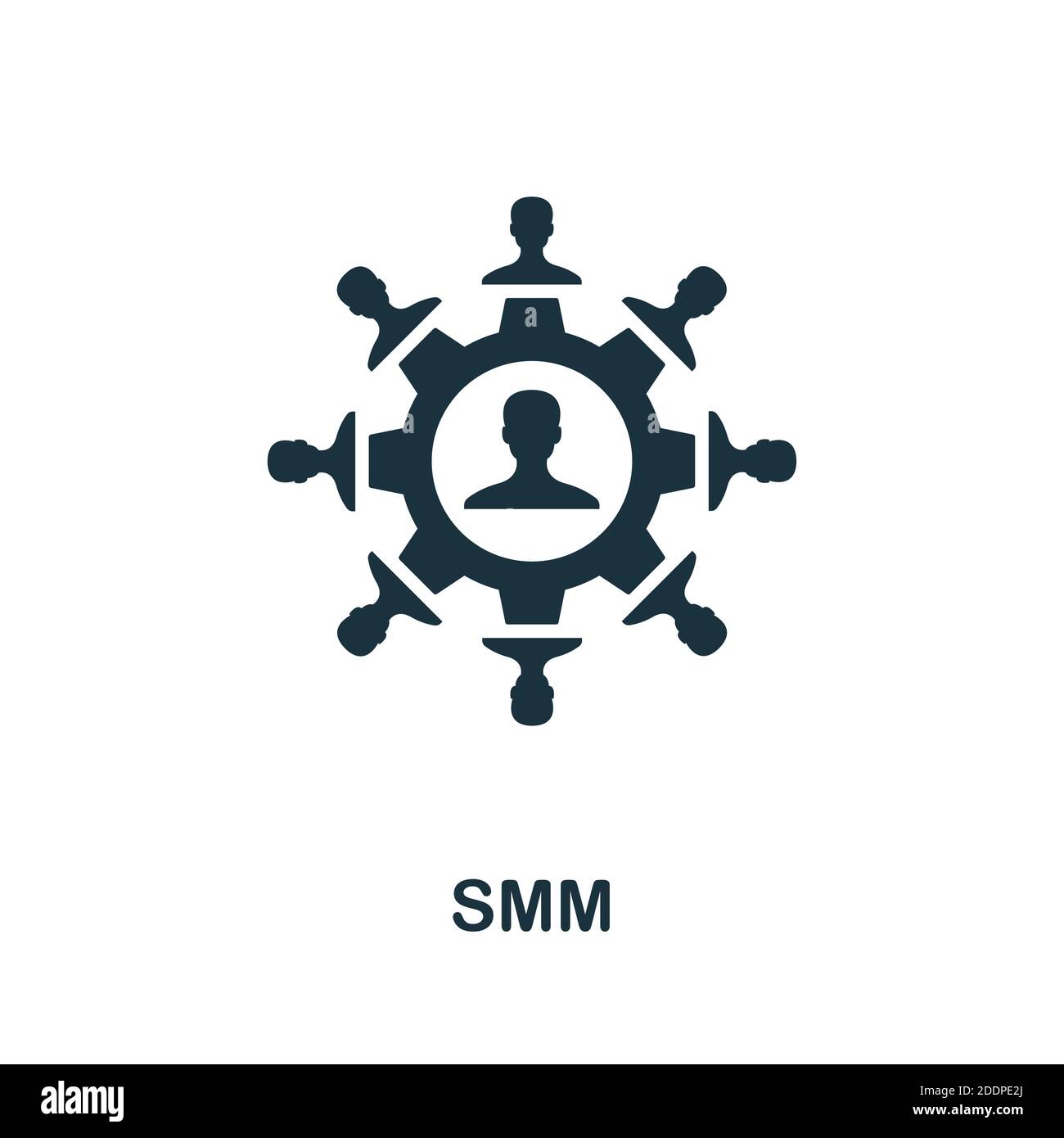 Smm icon. Simple element from affiliate marketing collection. Filled ...