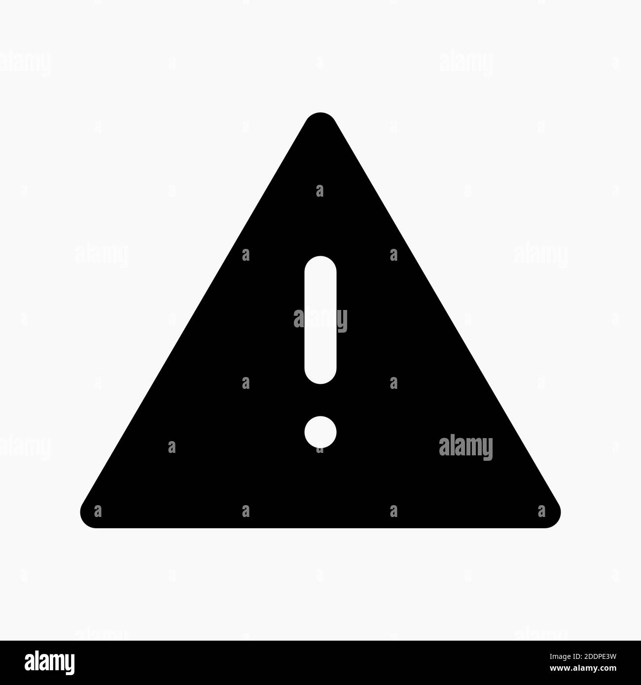 Exclamation mark road sign Black and White Stock Photos & Images - Alamy