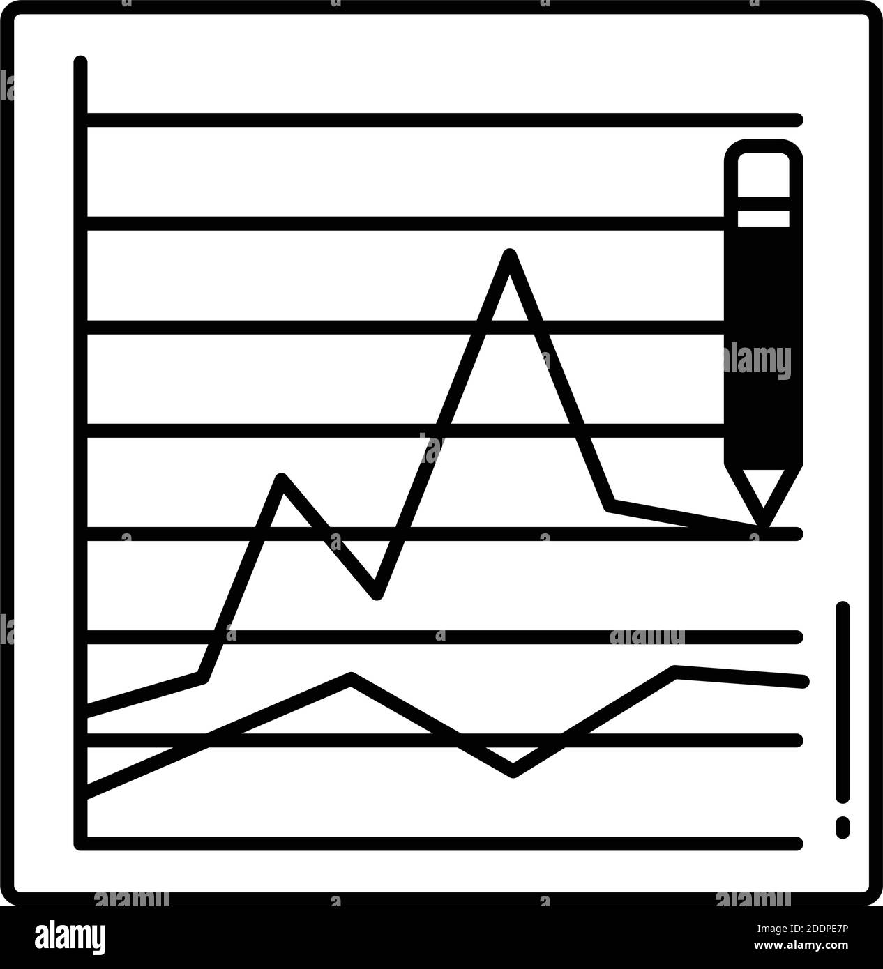 Graphing Isolated Vector icon that can be easily modified or edited ...