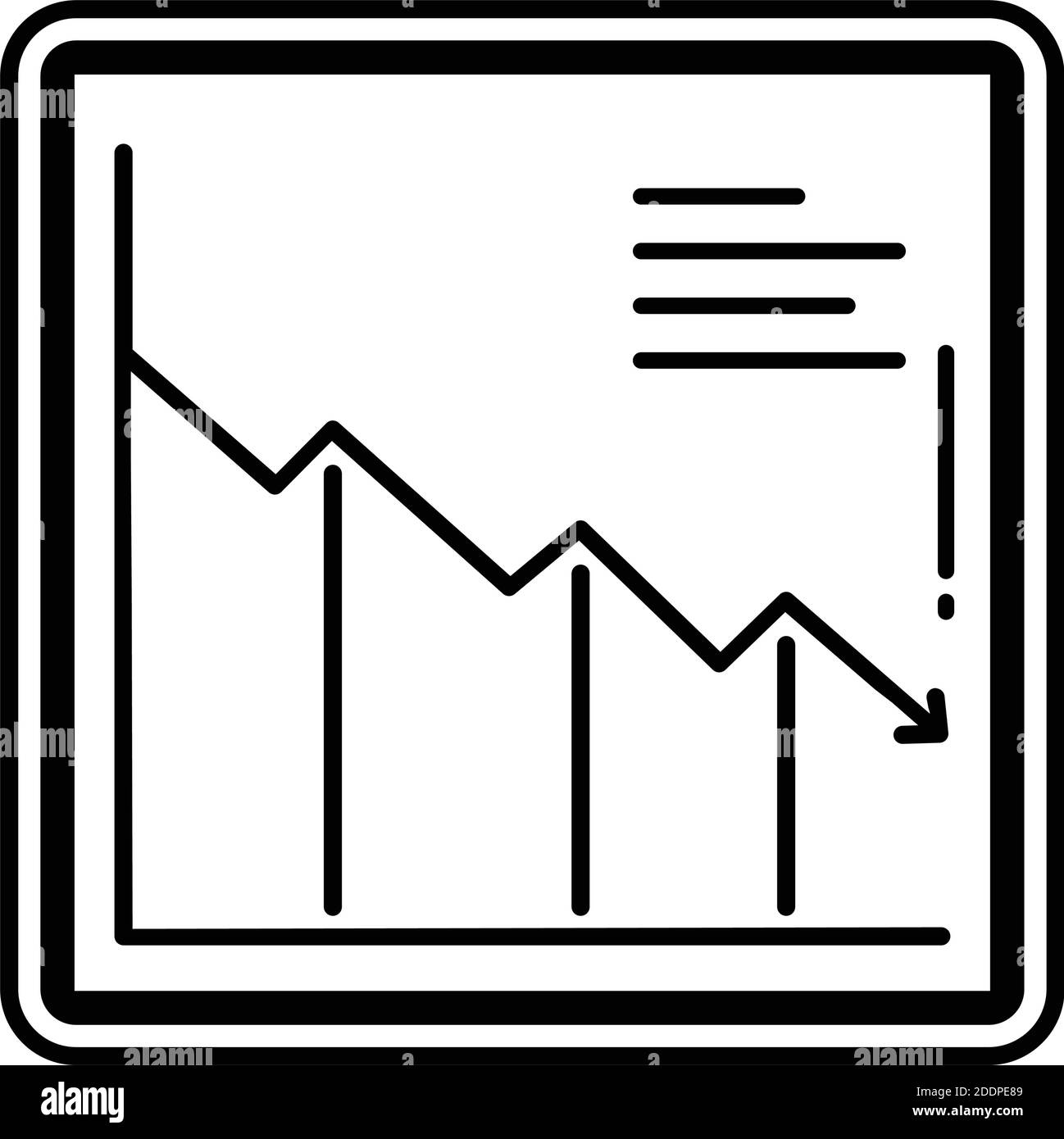 Loss Isolated Vector icon that can be easily modified or edited Stock ...
