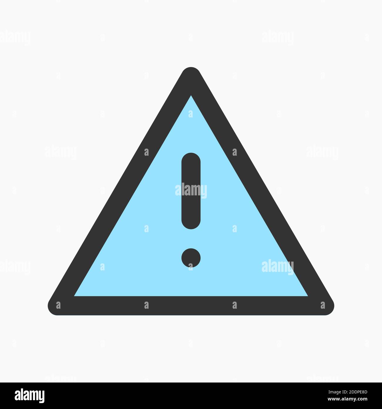 exclamation mark inside a triangle for warning alert icon symbol ...