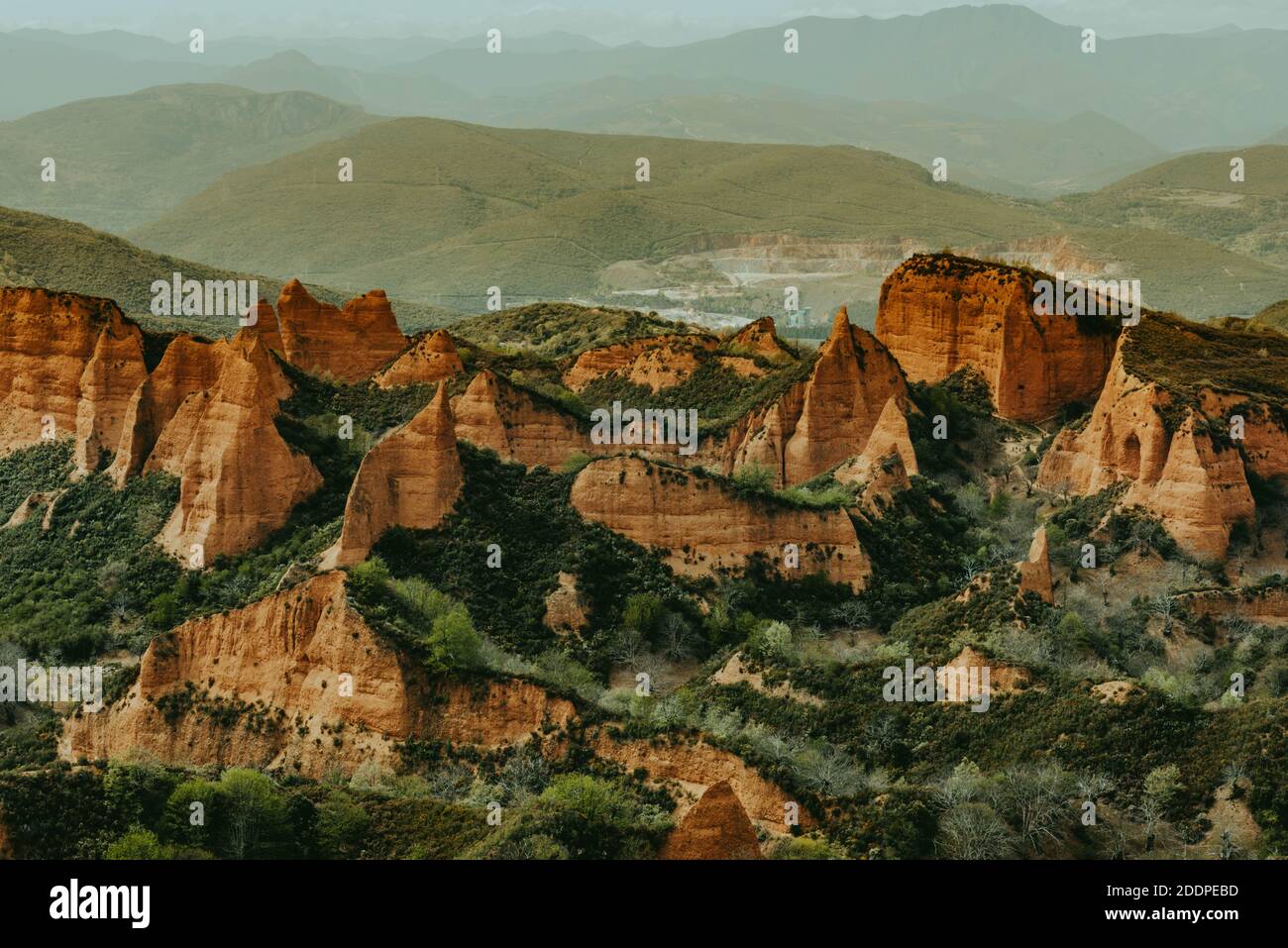 nature landscape park Medulas de Leon Spain Stock Photo - Alamy