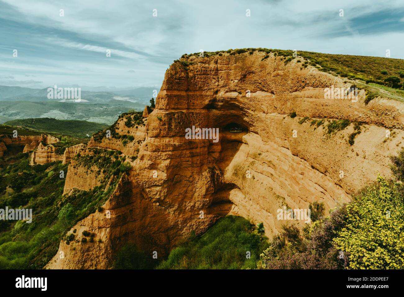 ancient remains of gold mines Medulas de León Spain Stock Photo - Alamy