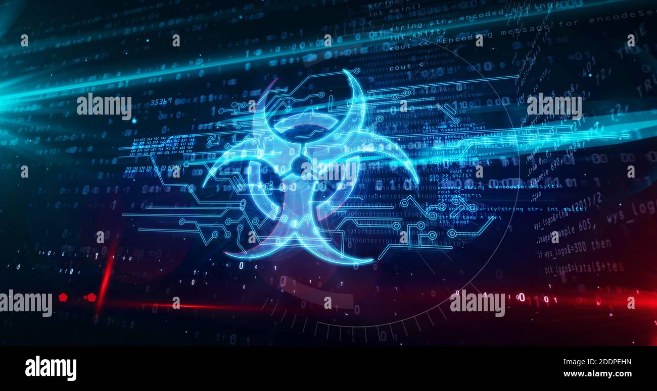 Biohazard symbol, science, global pandemic, covid-19 epidemic, danger ...