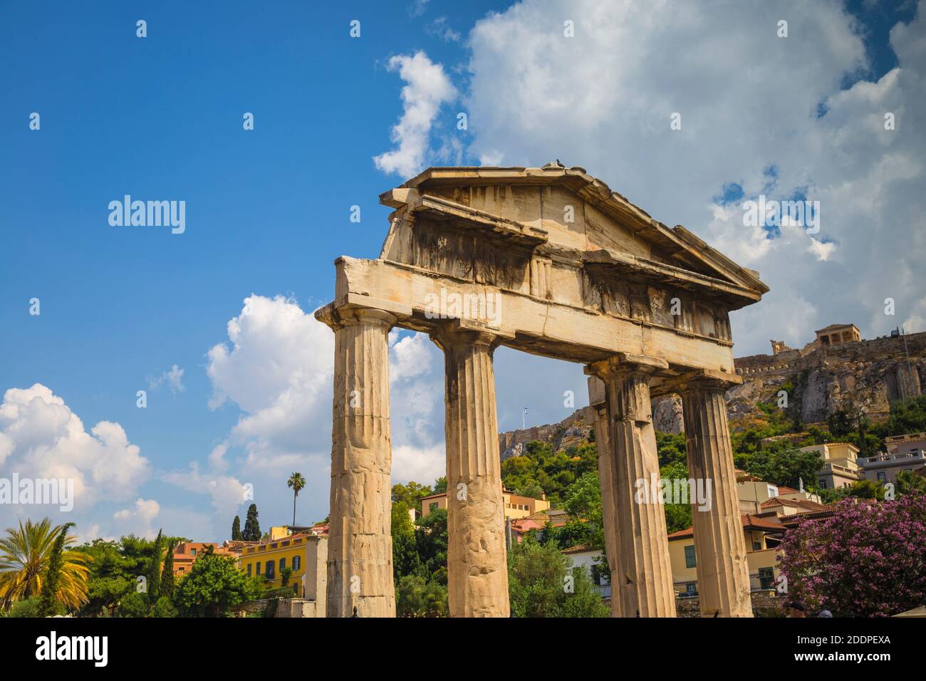 Greece, Attica, Athens, Roman Forum, The Gate of Athena Archegetis ...