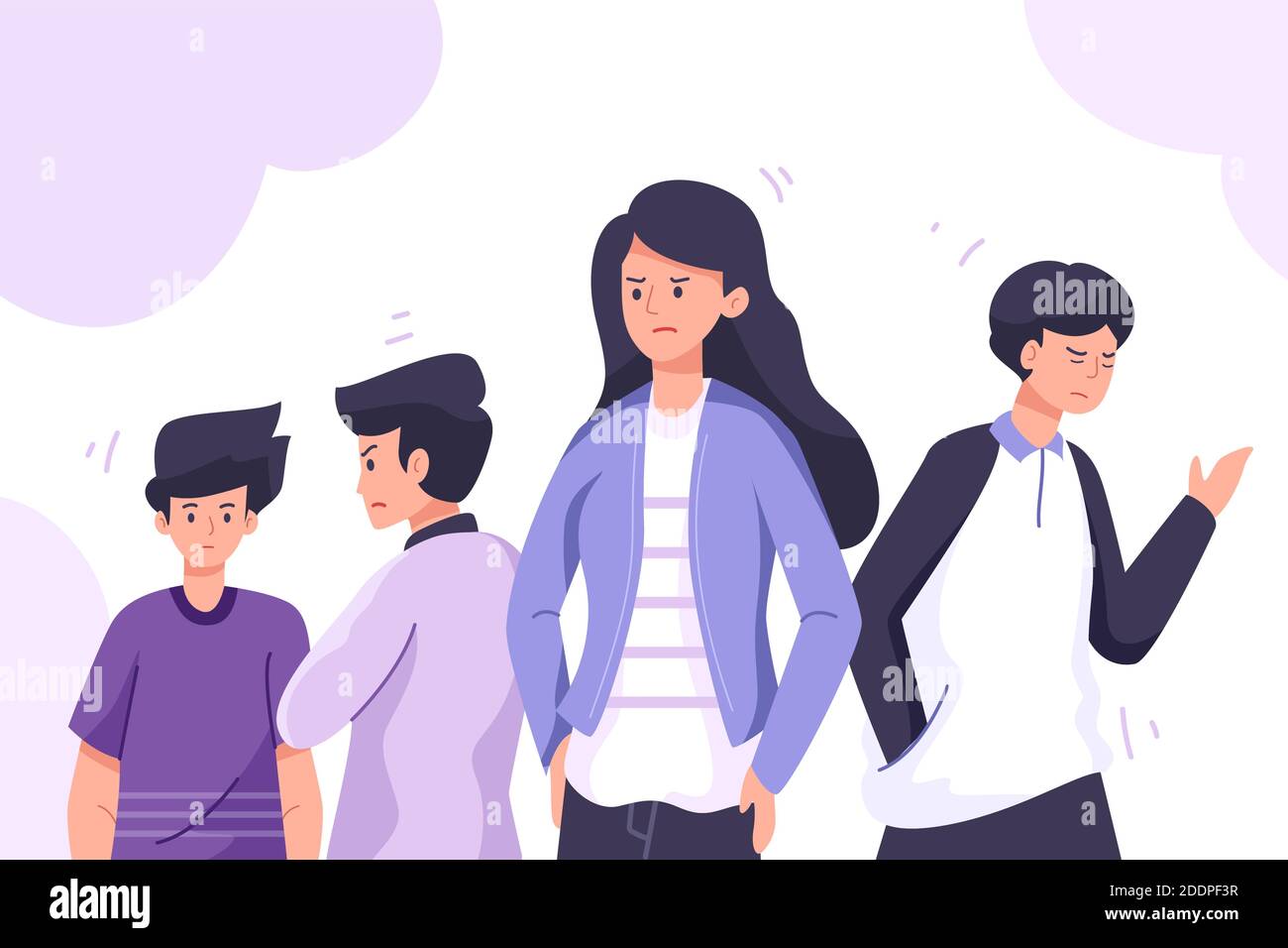 Angry person in crowd Vector illustration Stock Vector Image & Art - Alamy