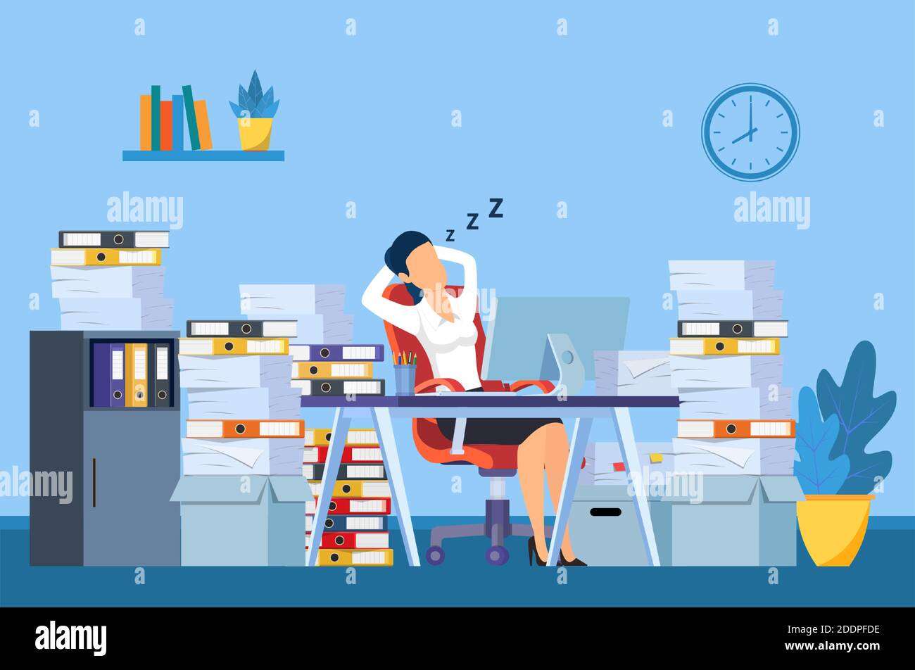 Sleeping people design concept Stock Vector Images - Alamy