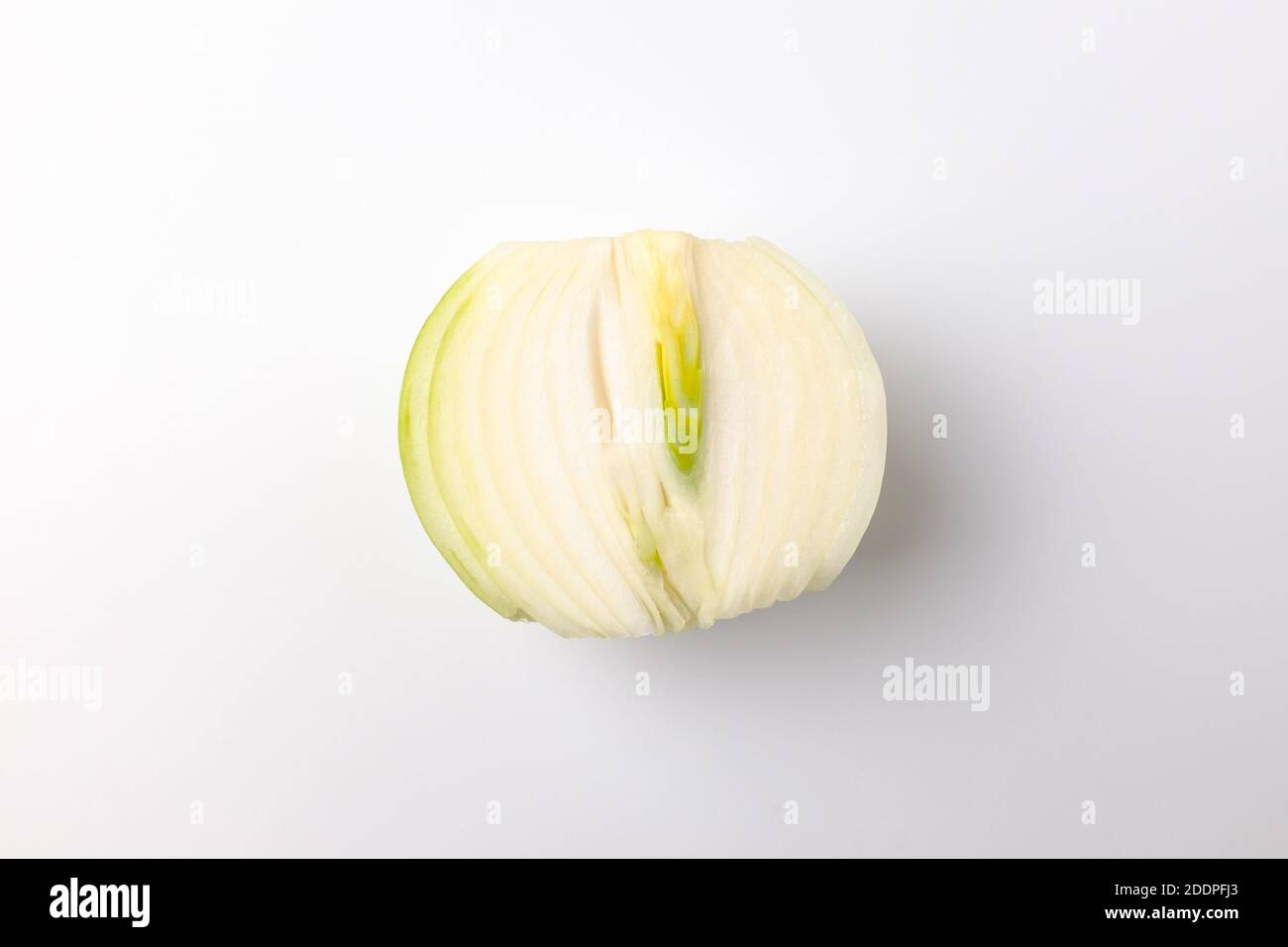 Onion cut on white background Stock Photo - Alamy