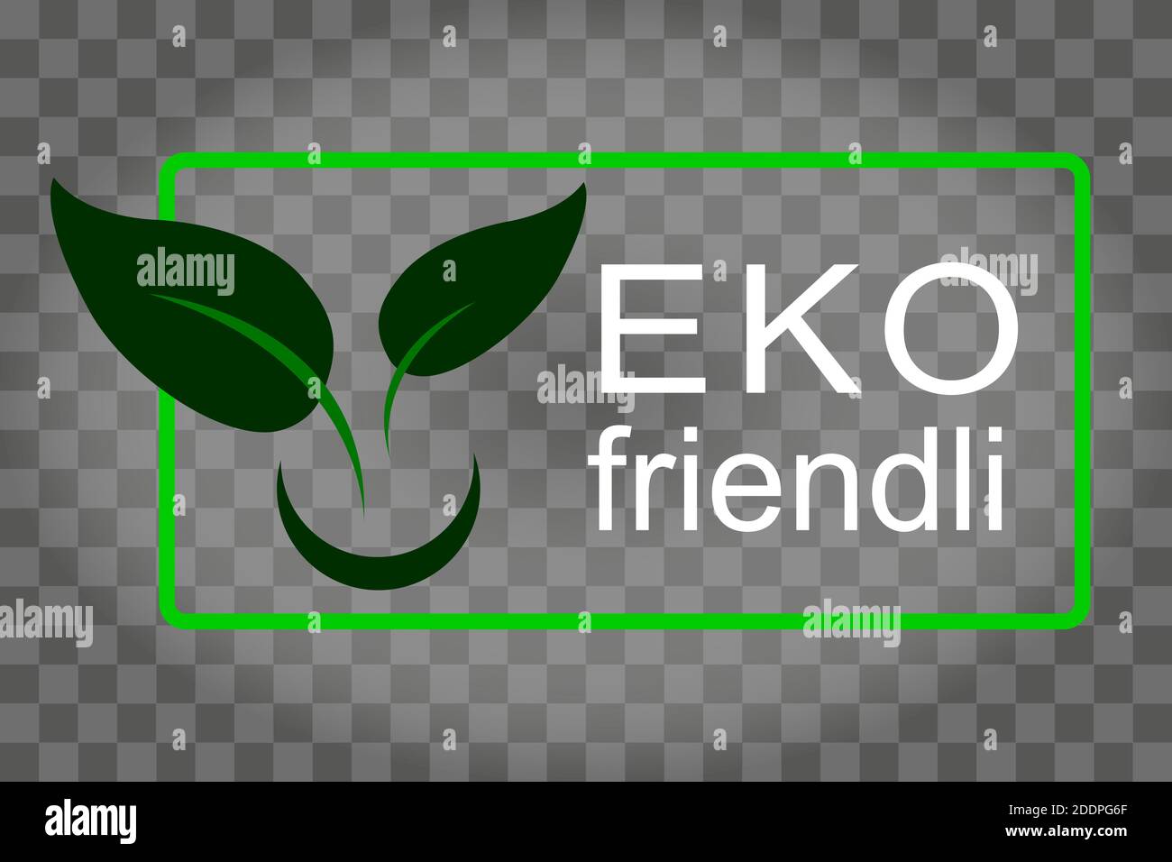 Eco-friendly green leaf. Safe for health. Ecological goods stamp icon ...