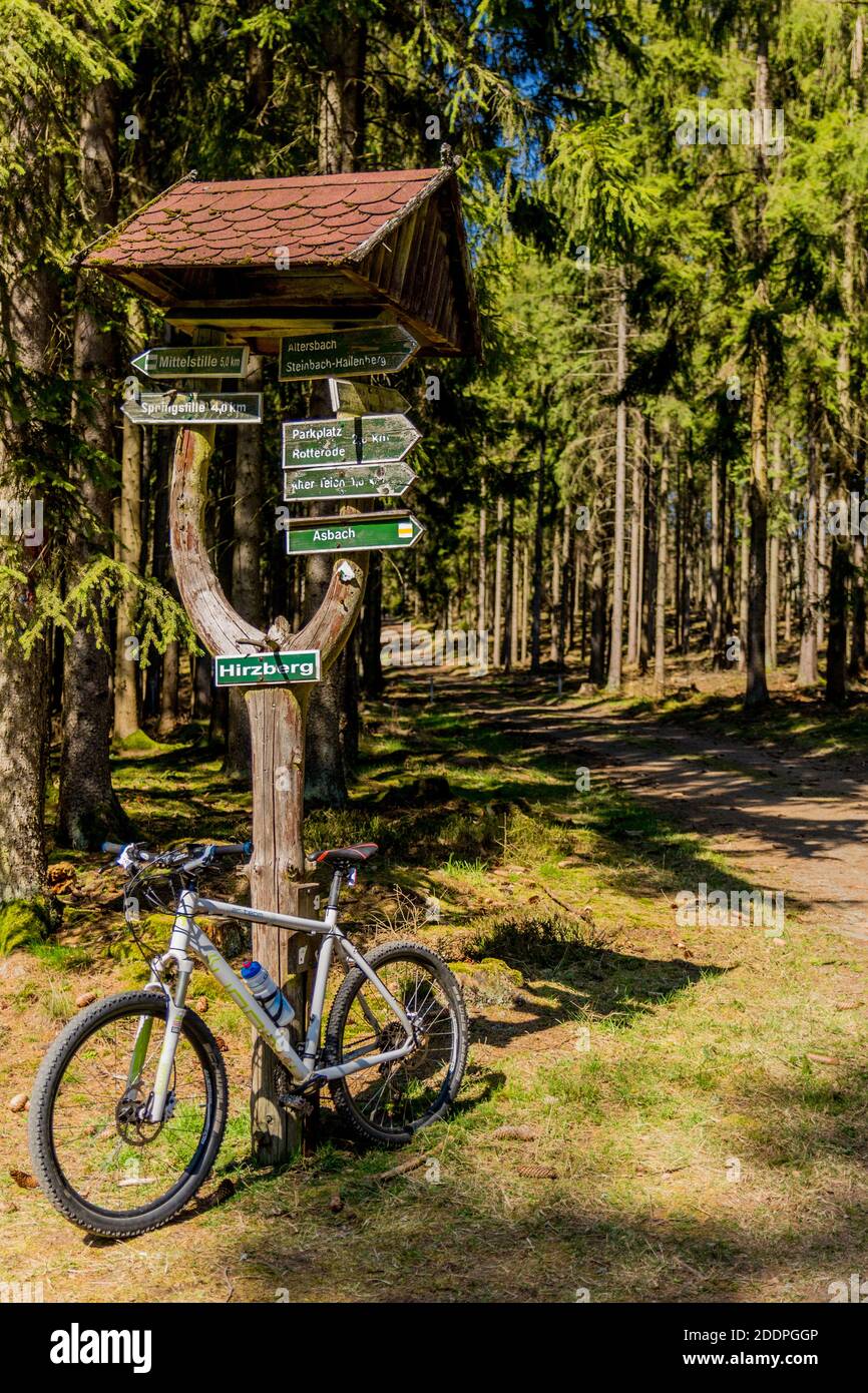 Hiking in different places through the Thuringian Forest - Thüringer ...